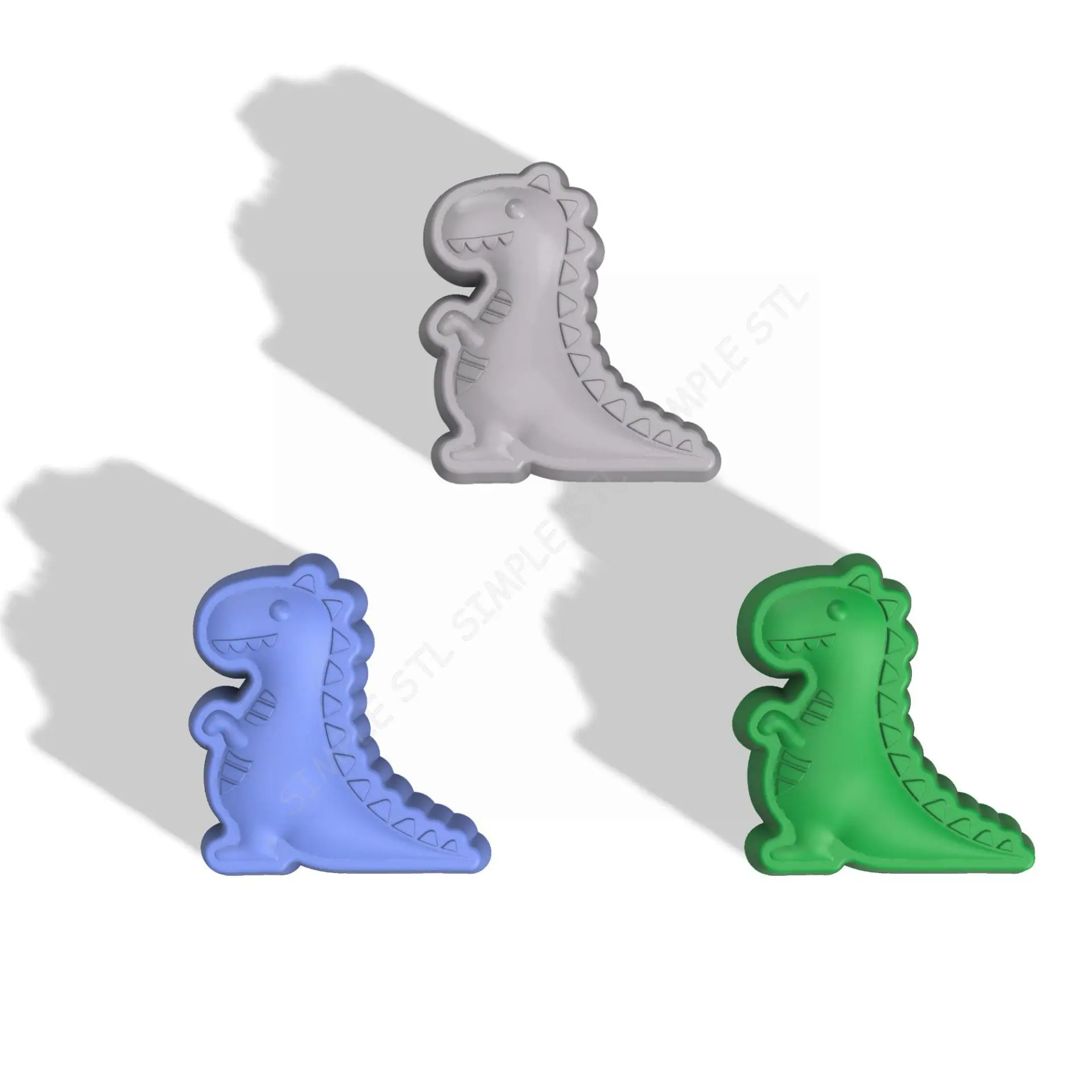 Dinosaur STL file for vacuum forming and 3D printing - Crealandia