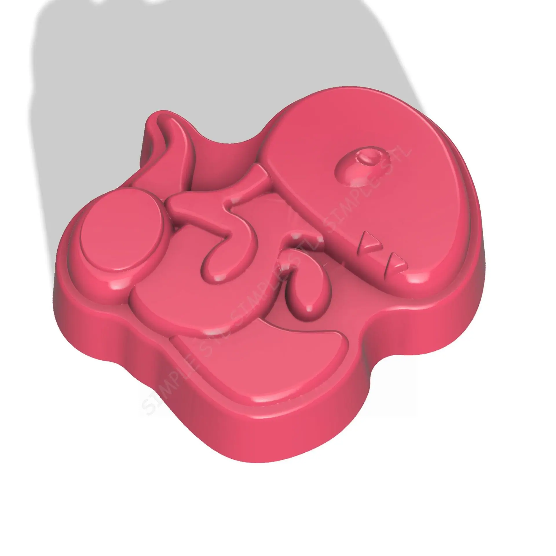 Baby T-rex STL file for vacuum forming and 3D printing - Crealandia