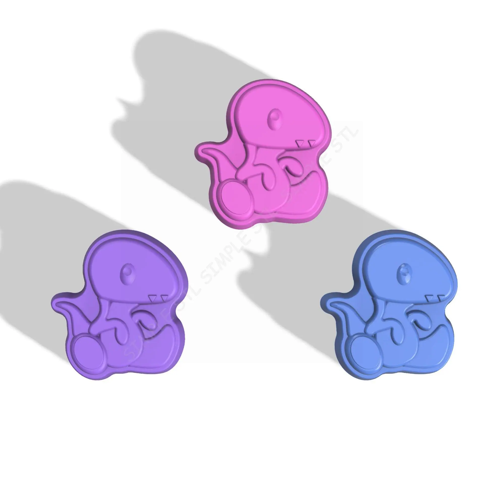Baby T-rex STL file for vacuum forming and 3D printing - Crealandia
