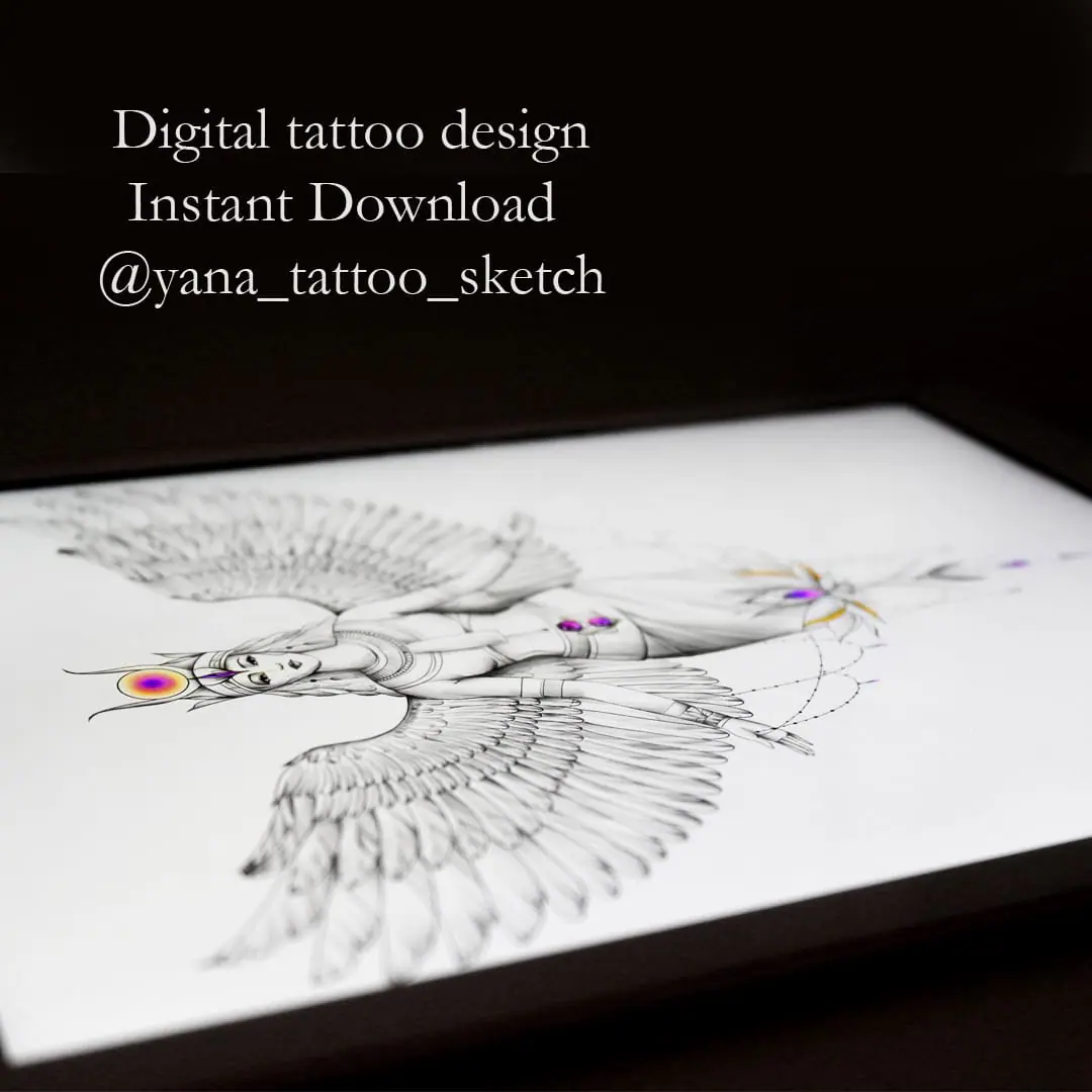 Isis Goddess Tattoo Design Isis Egyptian Goddess Tattoo Drawing ...