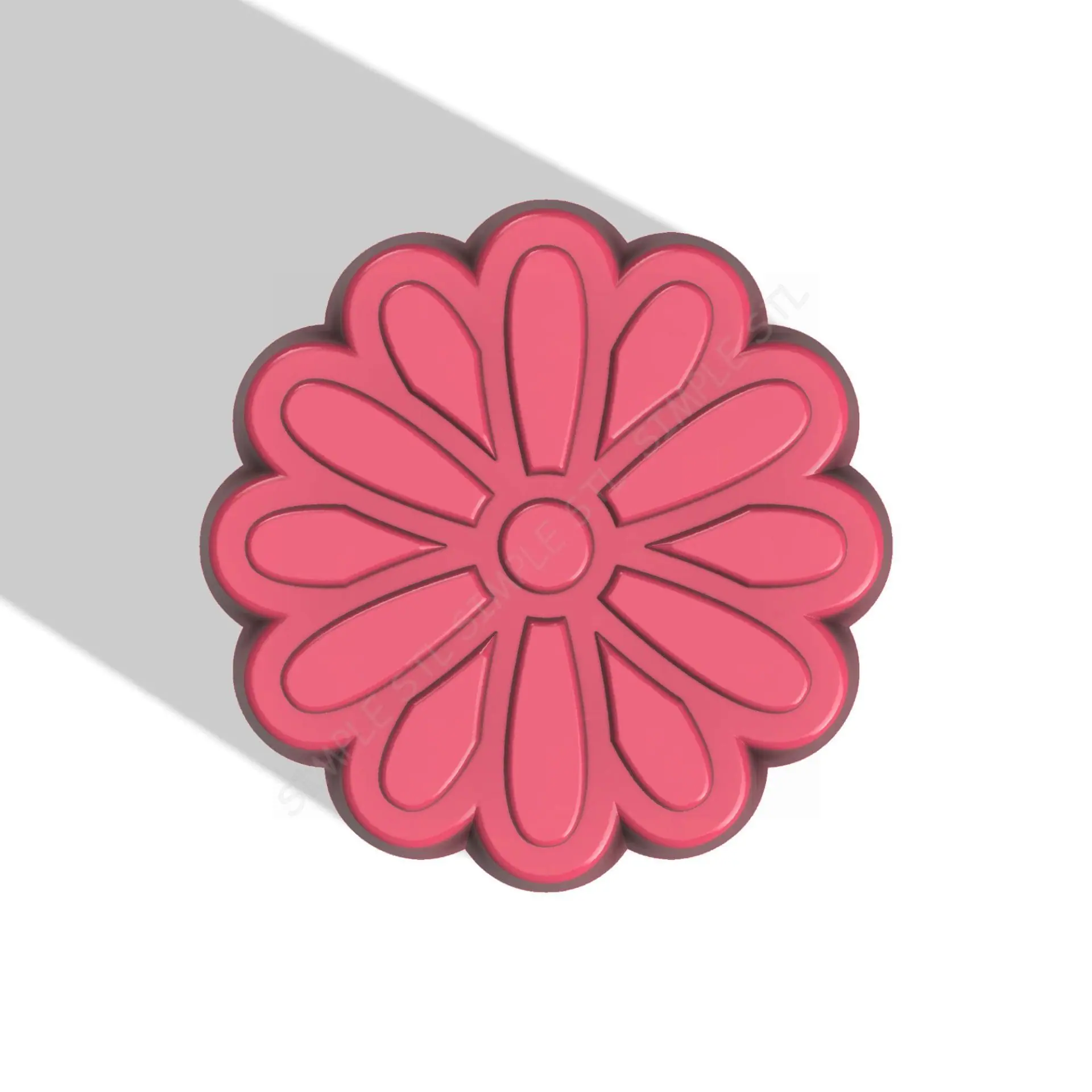 Flower STL file for vacuum forming and 3D printing - Crealandia