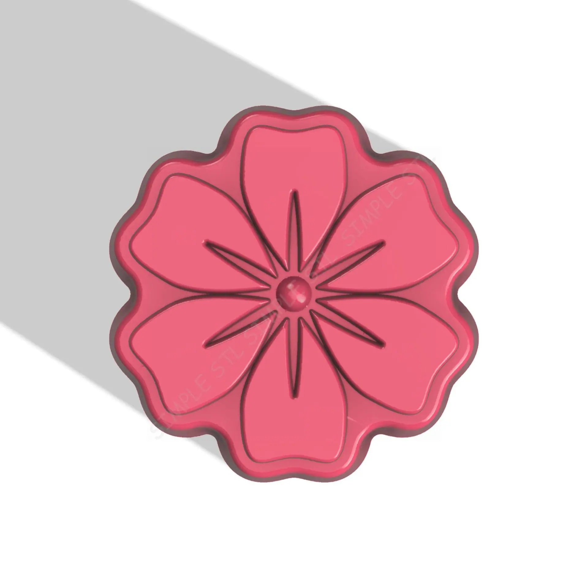 Flower STL file for vacuum forming and 3D printin - Crealandia