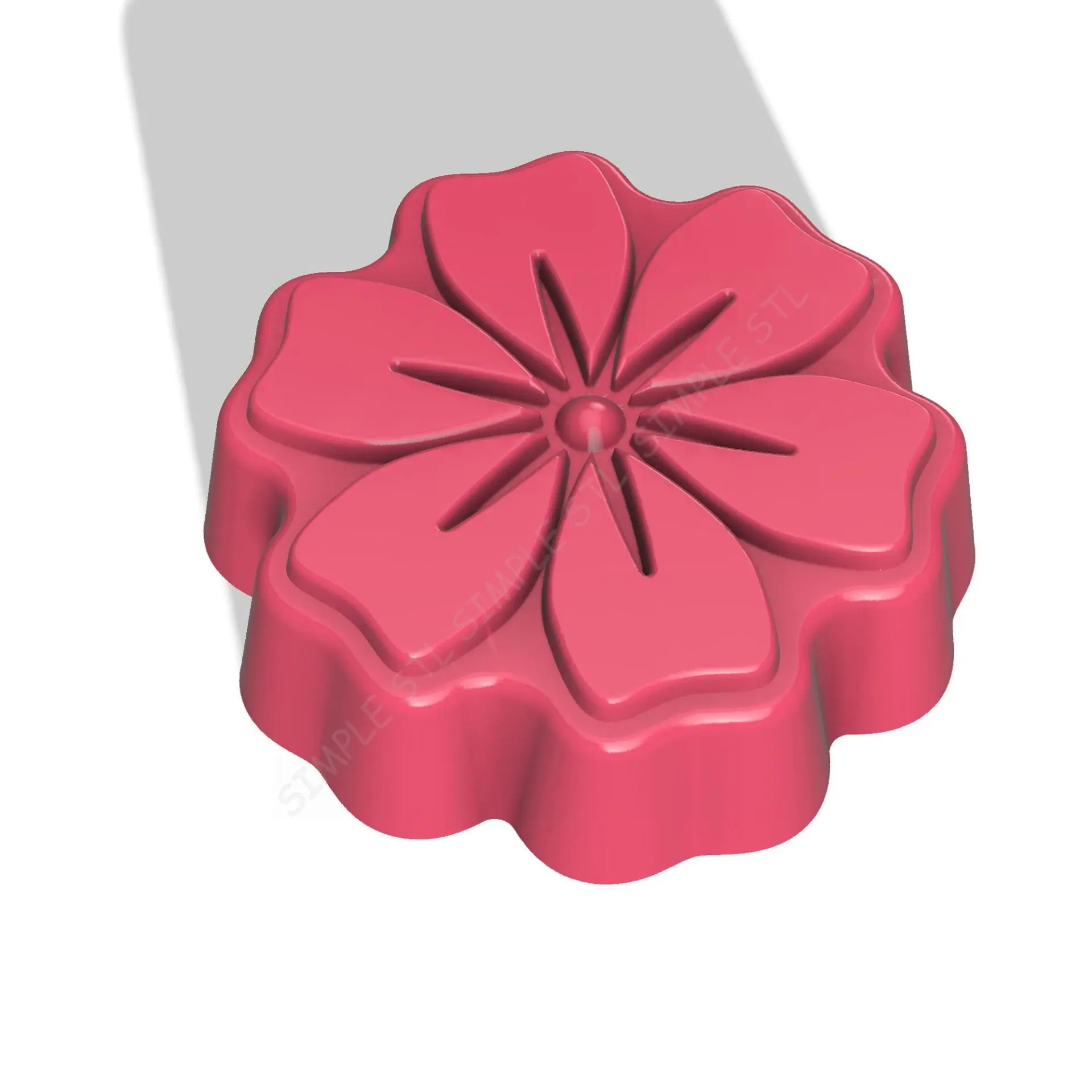 Flower STL file for vacuum forming and 3D printin - Crealandia