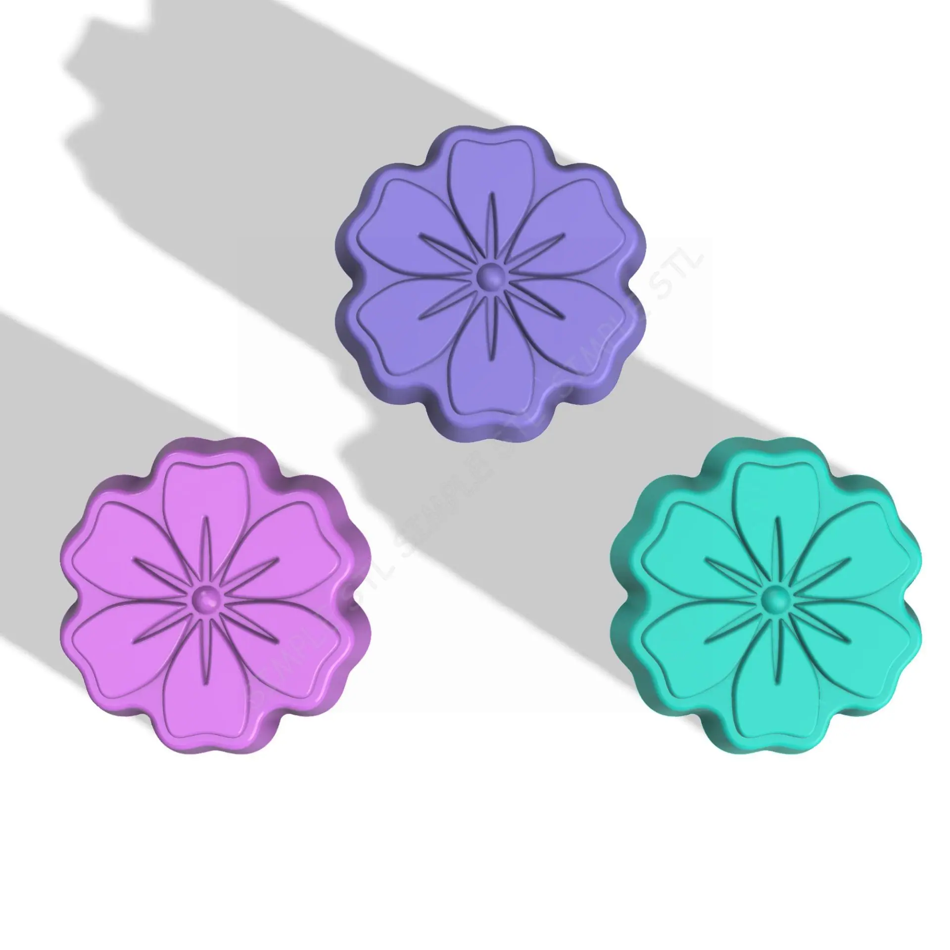 Flower STL file for vacuum forming and 3D printin - Crealandia