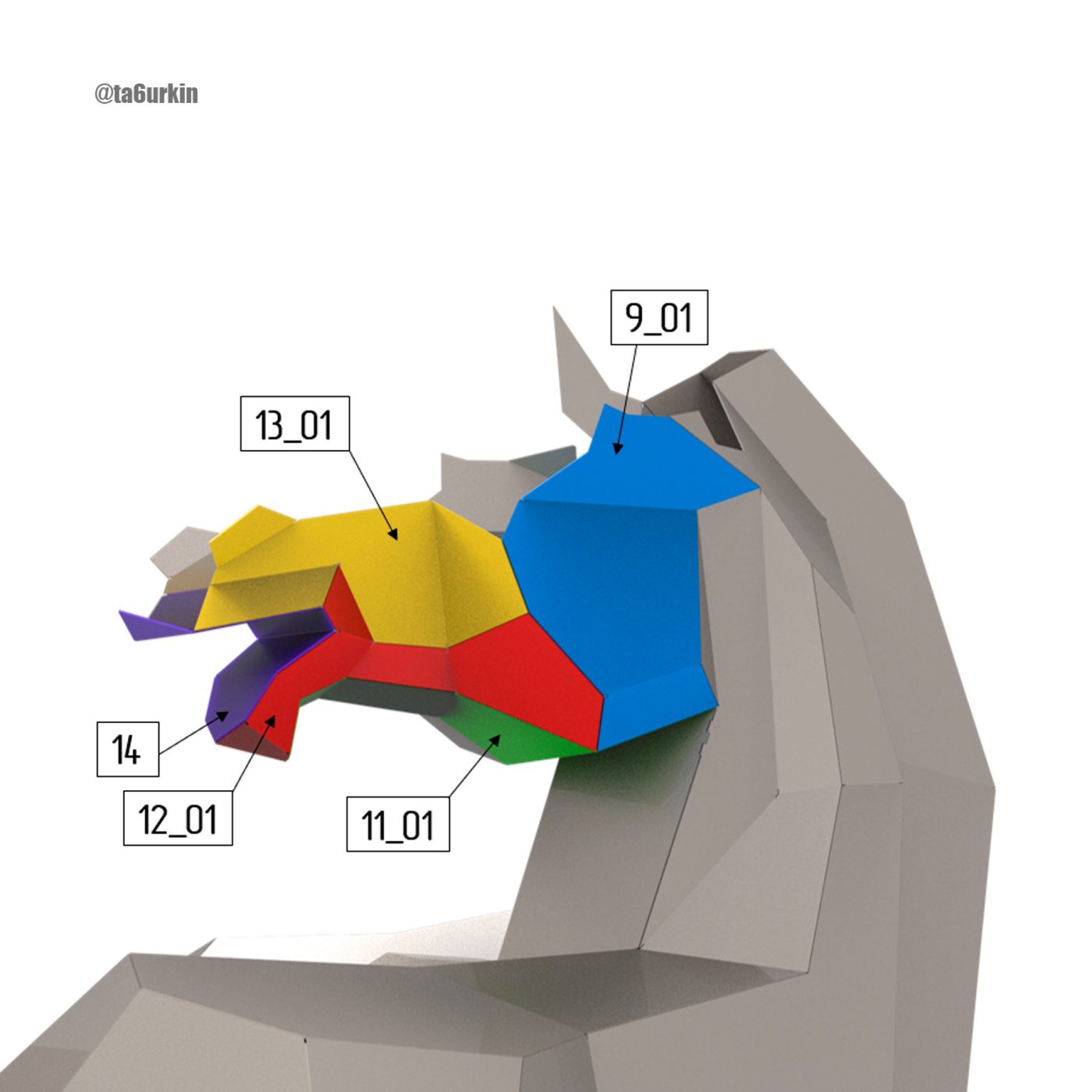 Welding Project Plans Drawings Horse (DXF, PDF) - Crealandia