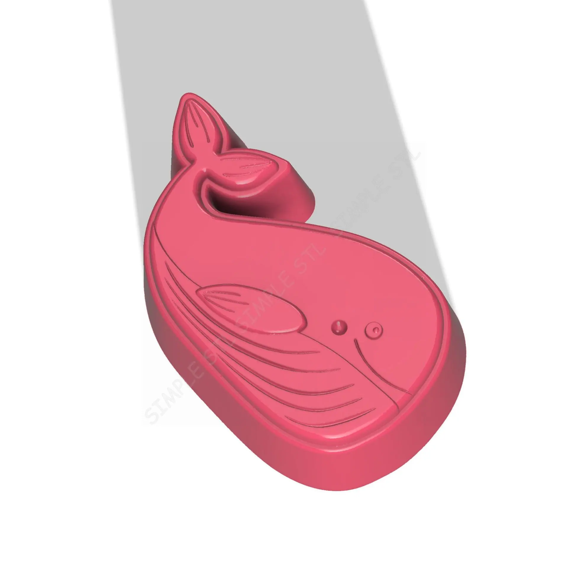 Whale STL file for vacuum forming and 3D printing - Crealandia
