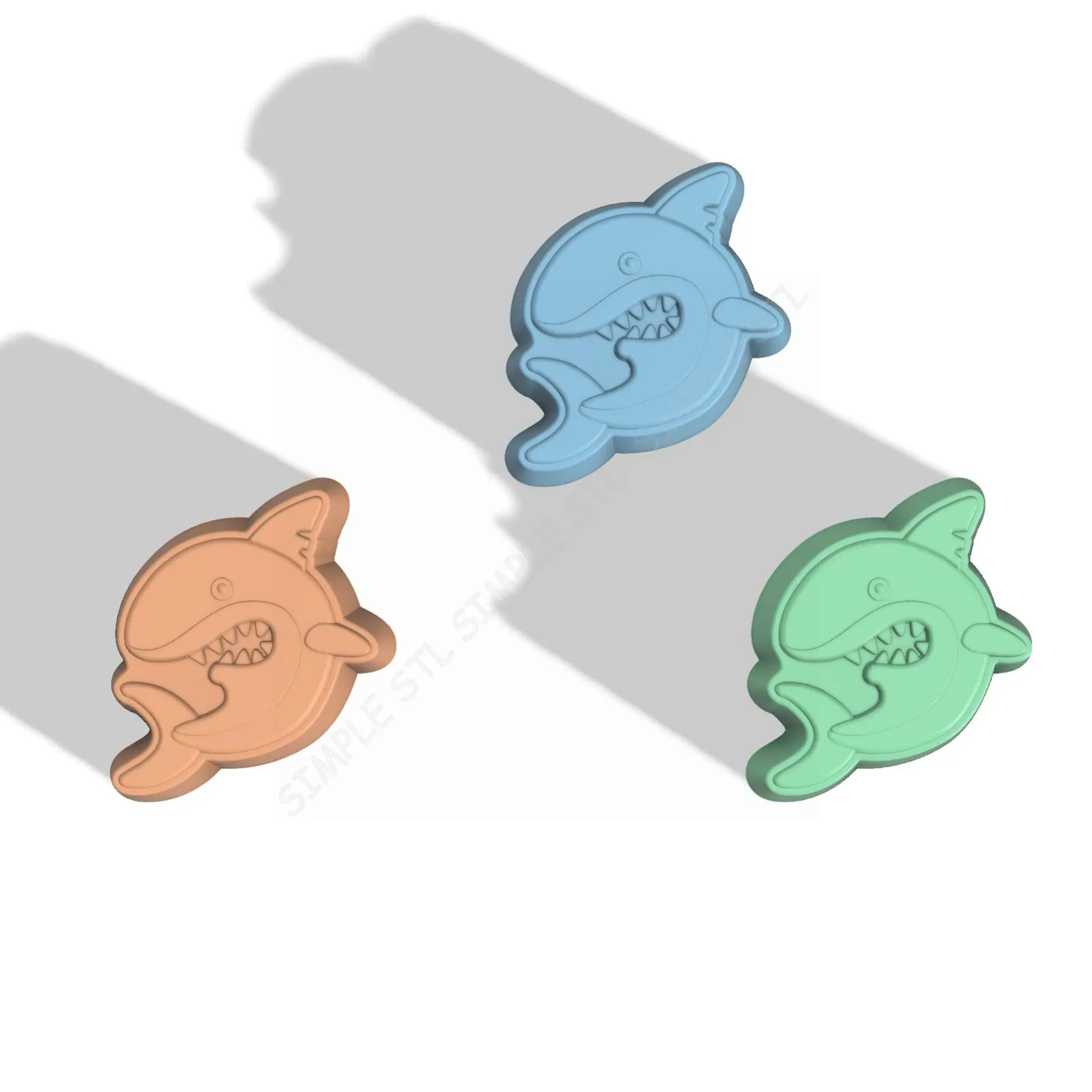 SHARK STL file for vacuum forming and 3D printing - Crealandia