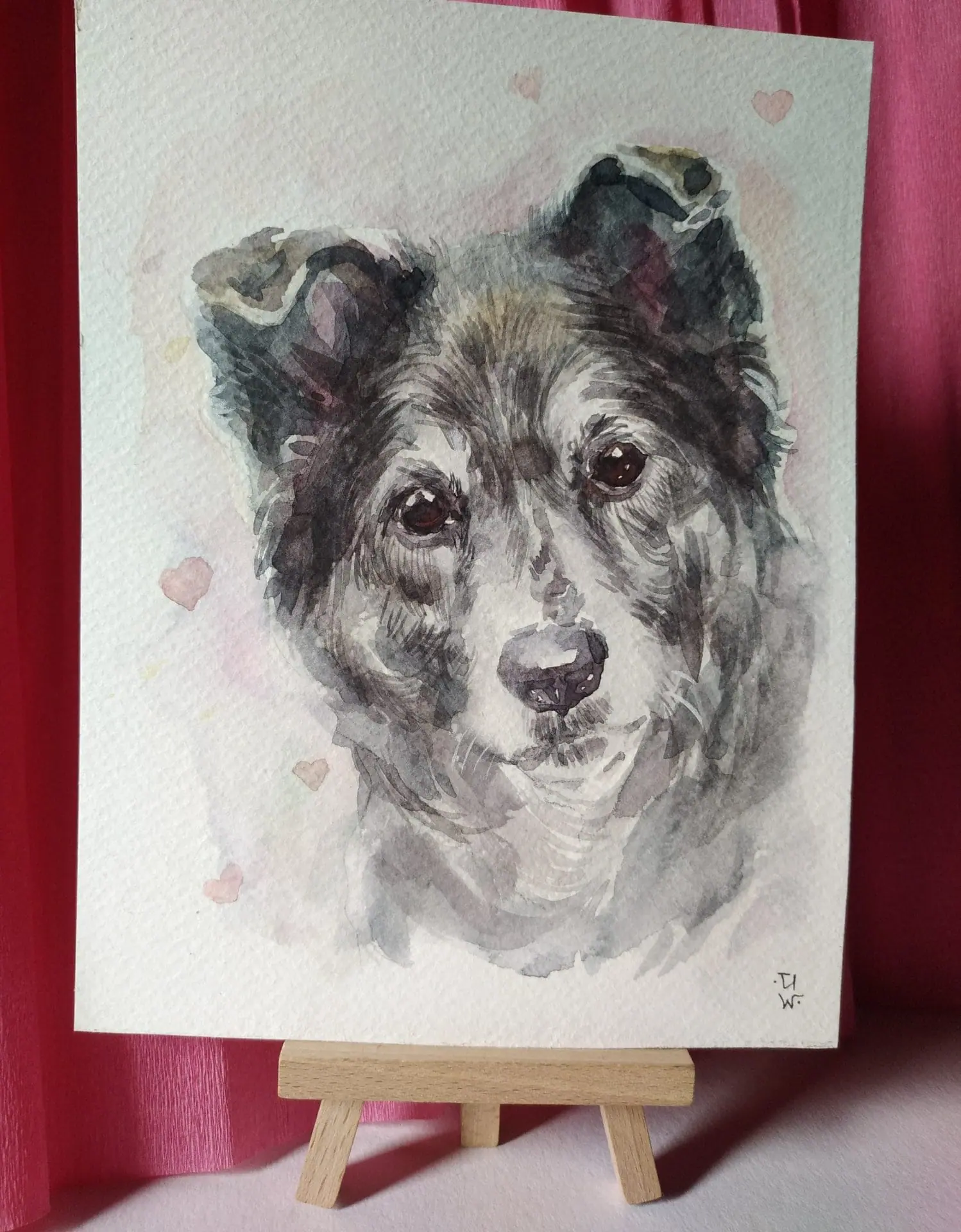 Sweet Sienna Portrait Watercolor Painting - Crealandia