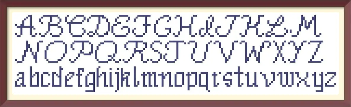 Alphabet Cross Stitch Pattern Vintage Sampler - Crealandia