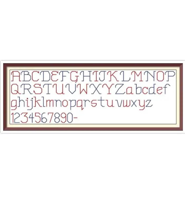 back stitch font