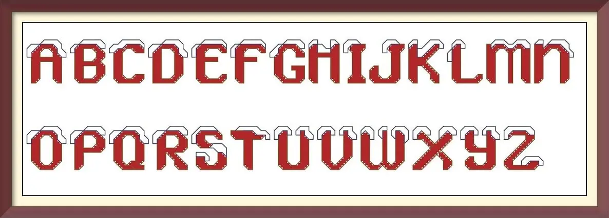 Alphabet Cross Stitch Pattern Vintage Sampler - Crealandia