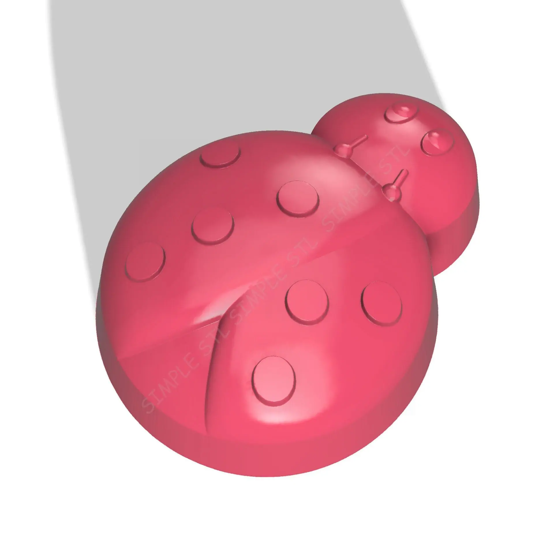 Ladybug STL file for vacuum forming and 3D printing - Crealandia
