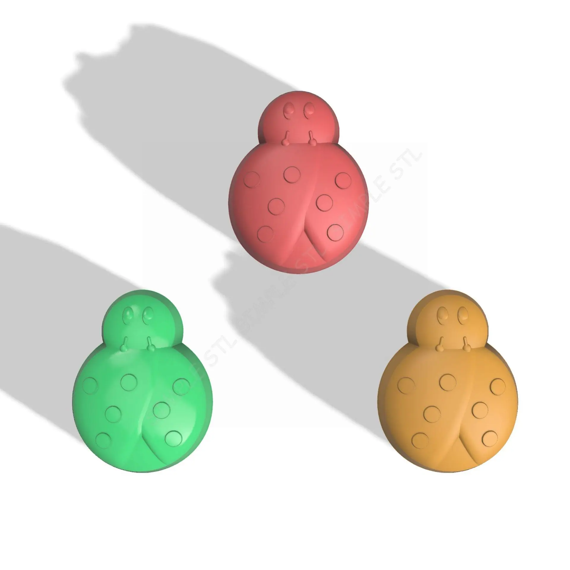 Ladybug STL file for vacuum forming and 3D printing - Crealandia