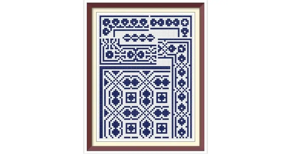 Borders Cross Stitch Pattern Antique Sampler - Crealandia