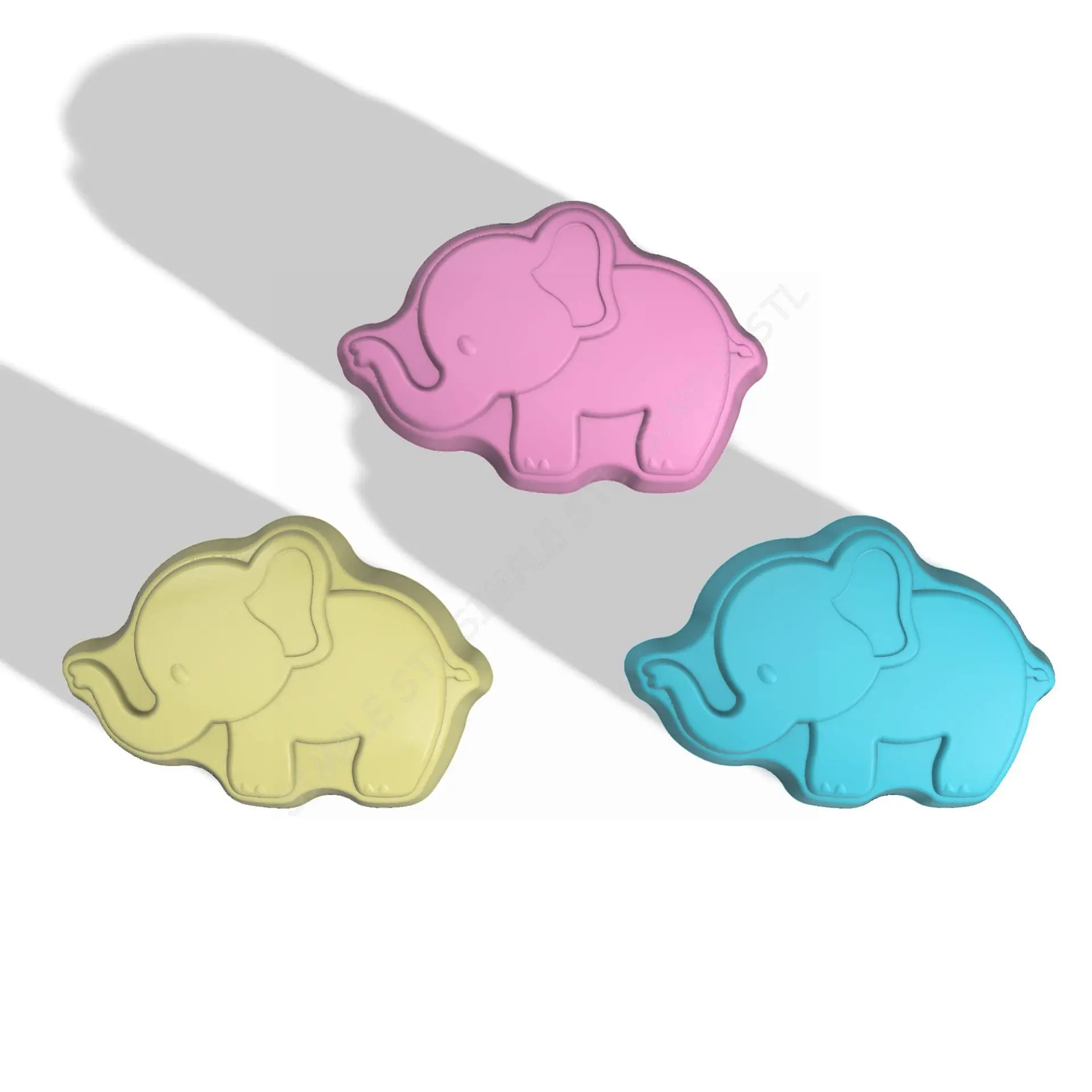 Elephant STL file for vacuum forming and 3D printing - Crealandia