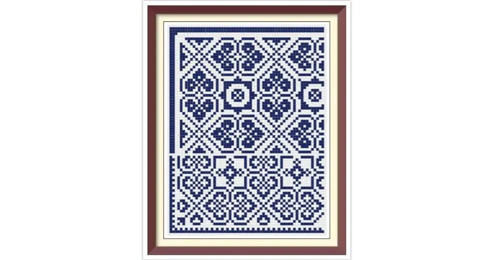 Borders Cross Stitch Pattern Antique Sampler - Crealandia