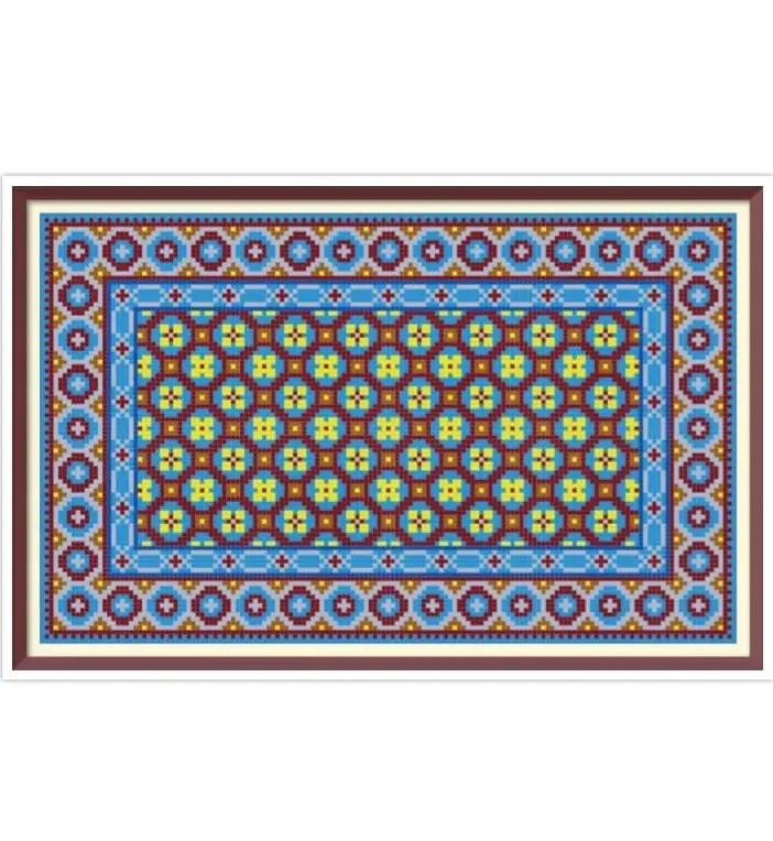 DollHouse Carpet Cross Stitch Pattern Miniature Needlepoint