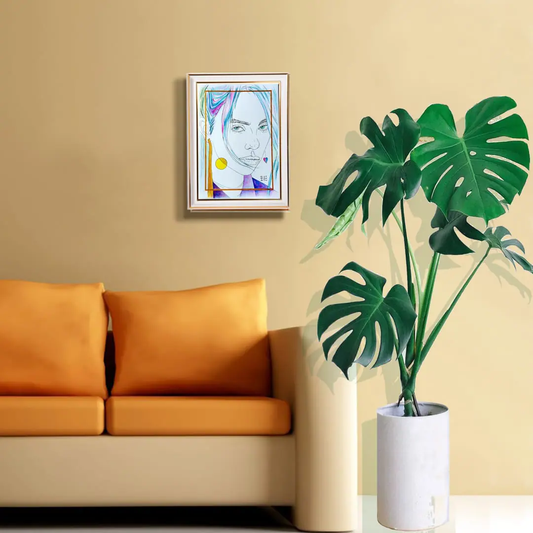 Billie Eilish acrylic painting modern Wall Decor original art - Crealandia
