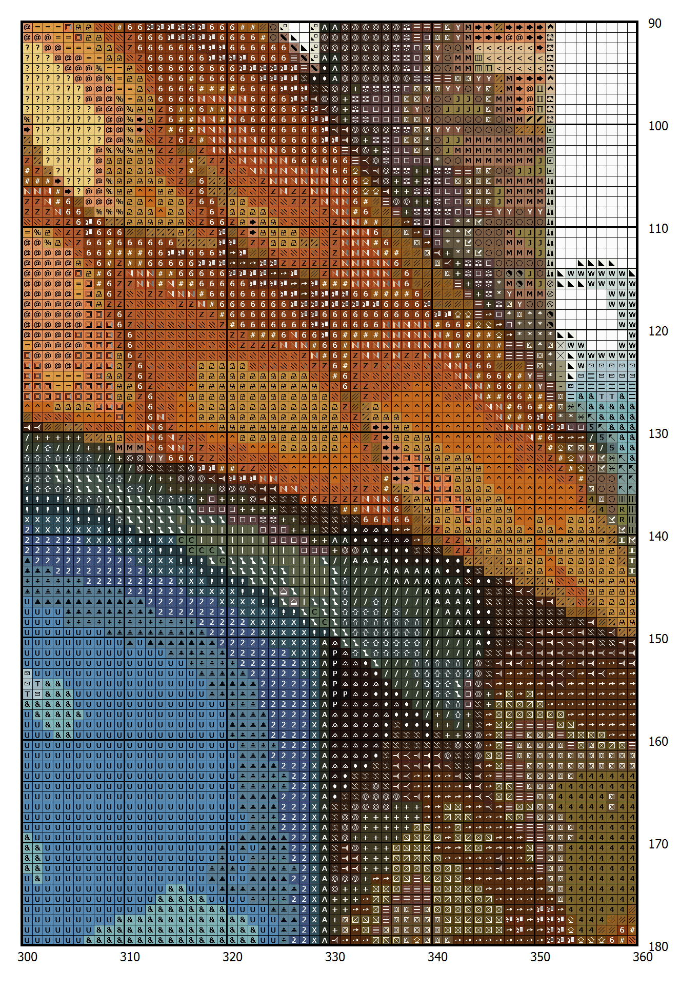 Cottage Cross Stitch Pattern Vintage Counted