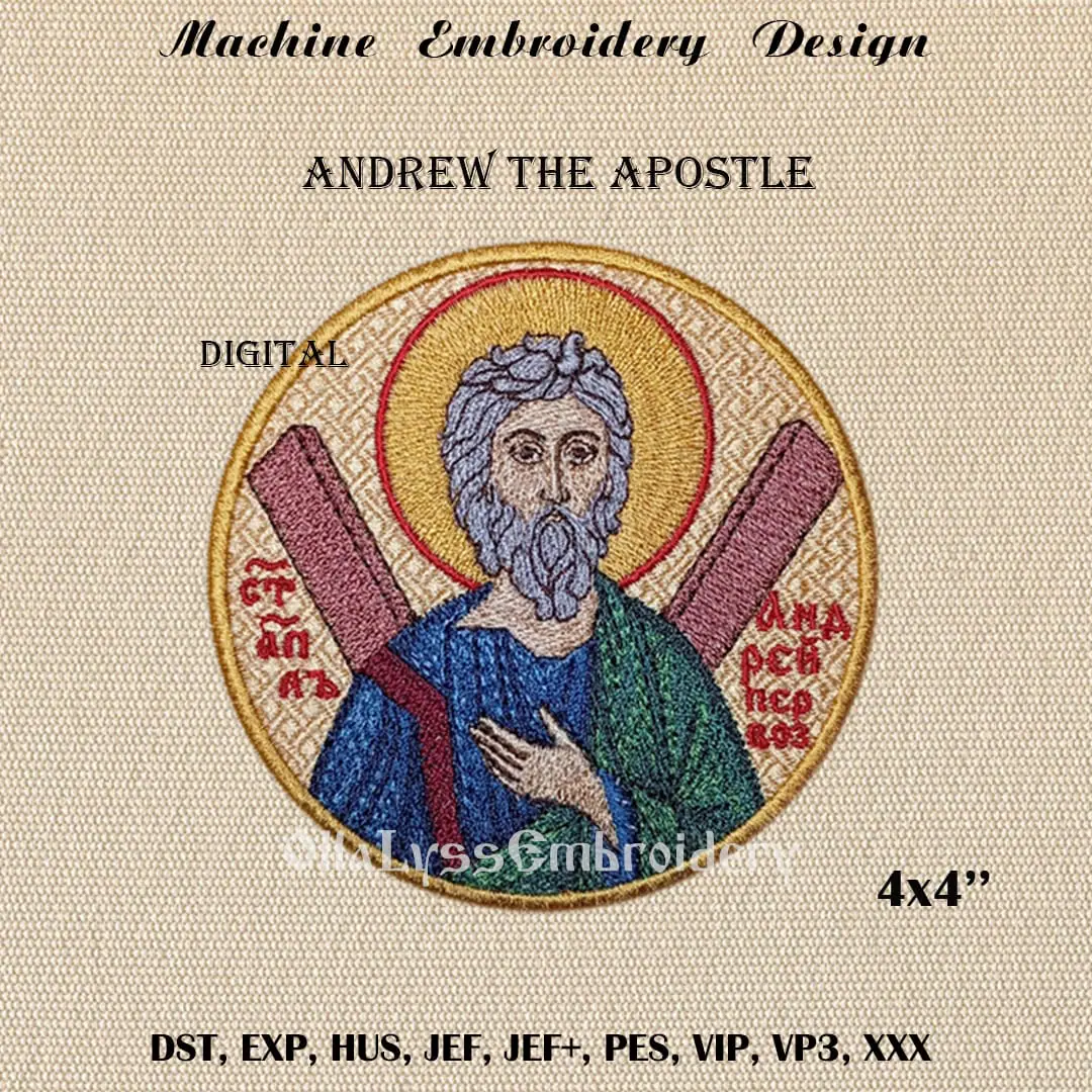 Andrew the Apostle embroidery design