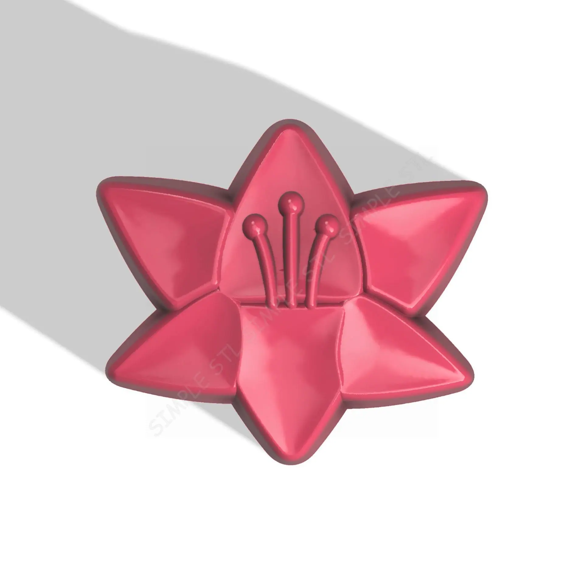 Lily flower STL file for vacuum forming and 3D printing - Crealandia