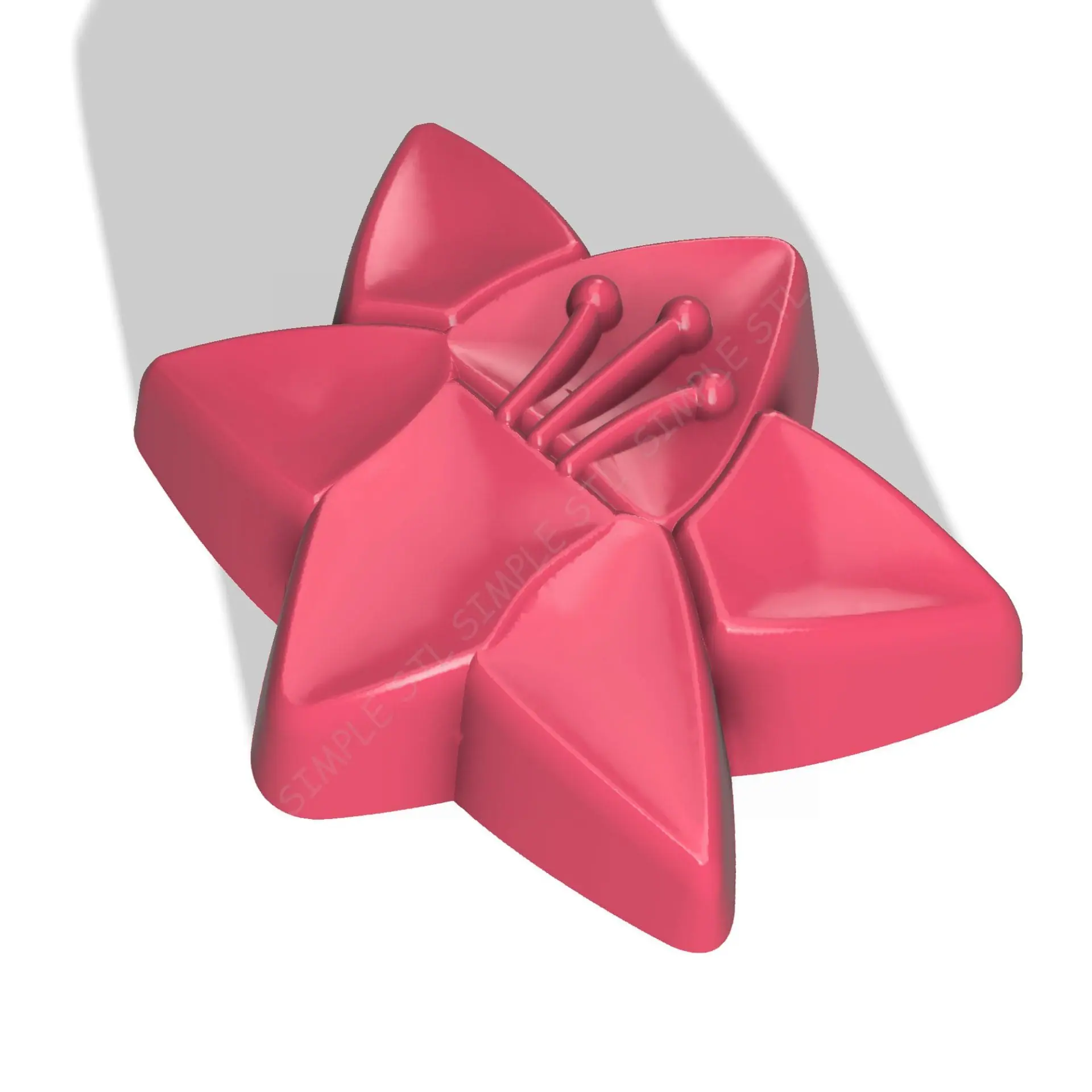 Lily flower STL file for vacuum forming and 3D printing - Crealandia