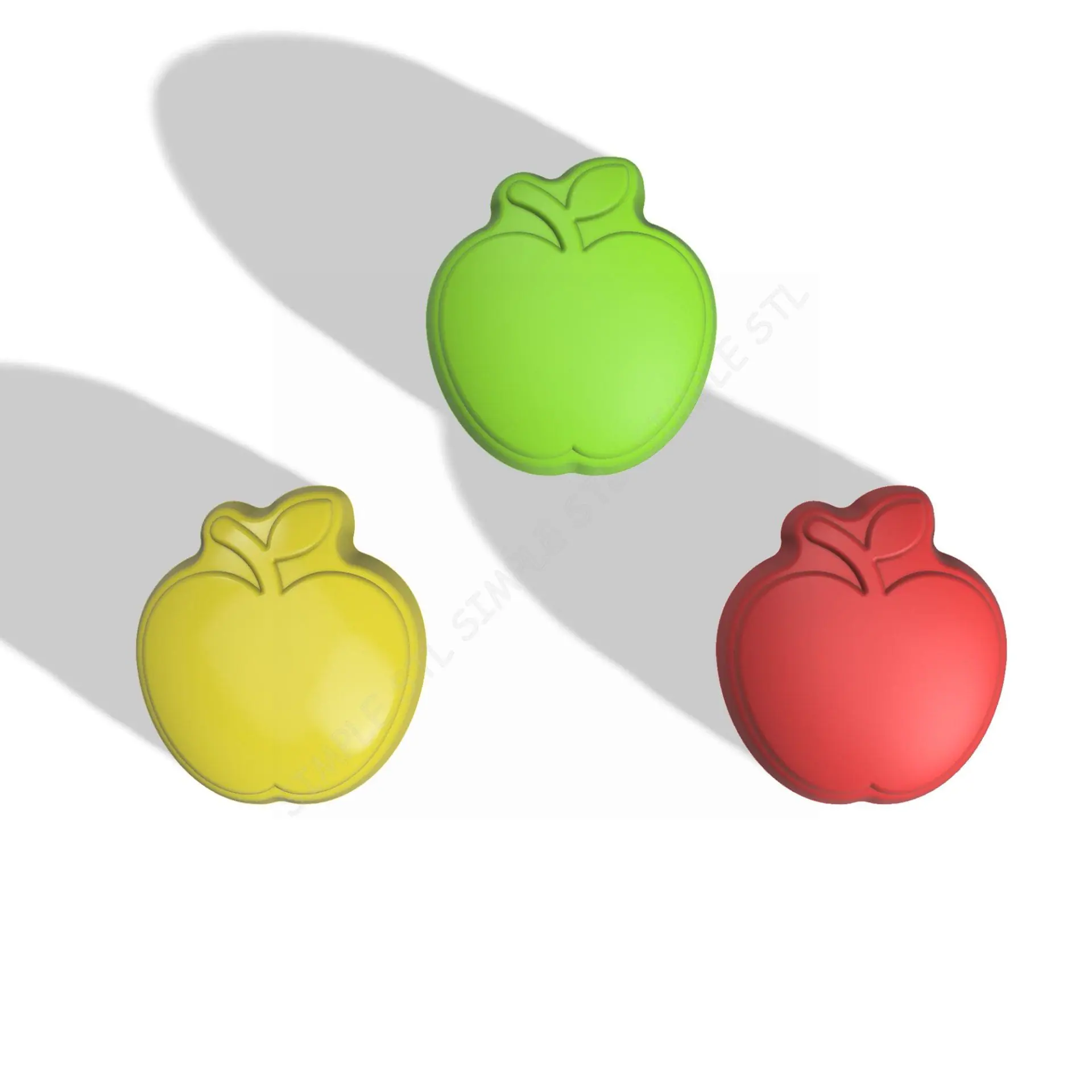 Apple STL file for vacuum forming and 3D printing - Crealandia