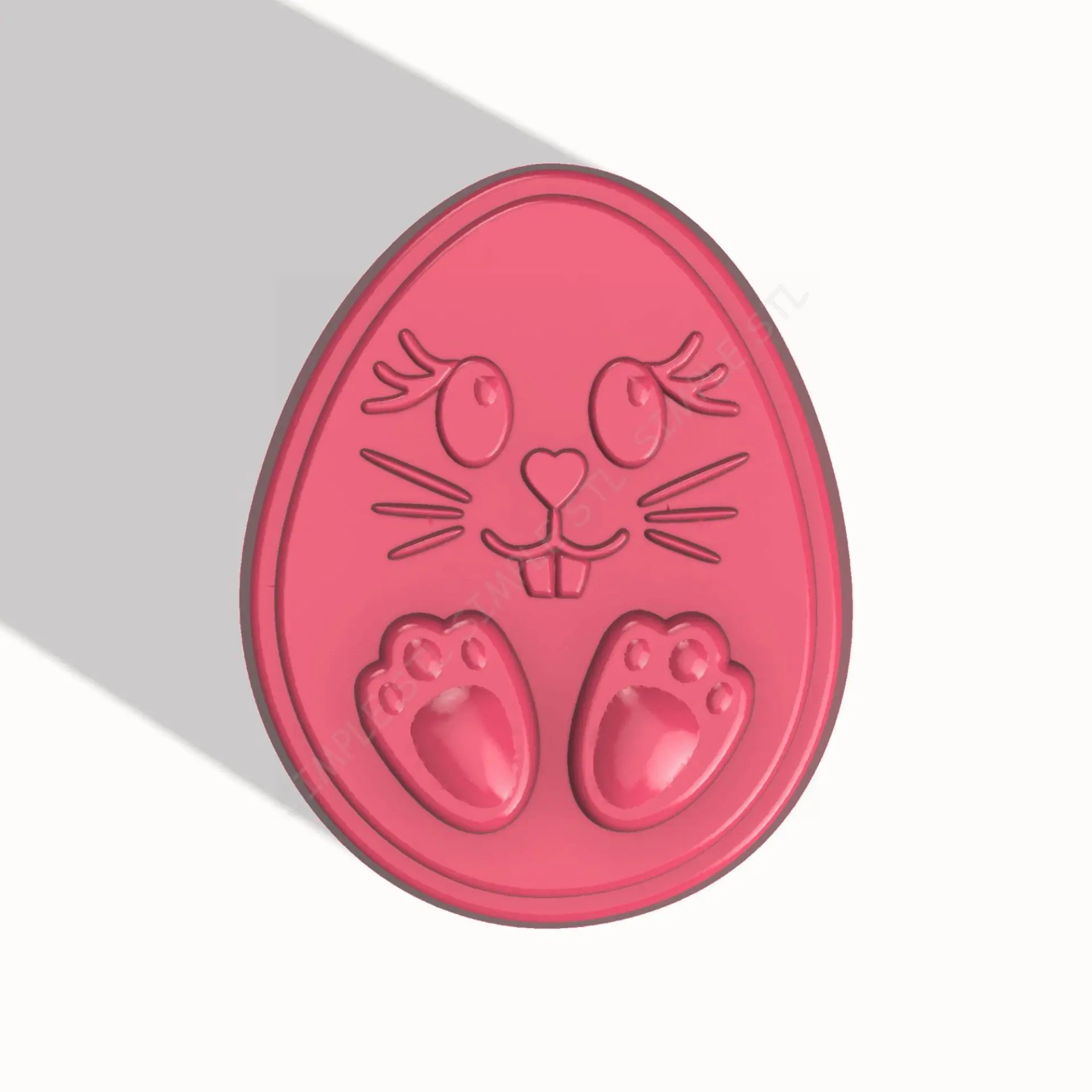 EASTER BUNNY EGG STL FILE for vacuum forming and 3D printing - Crealandia