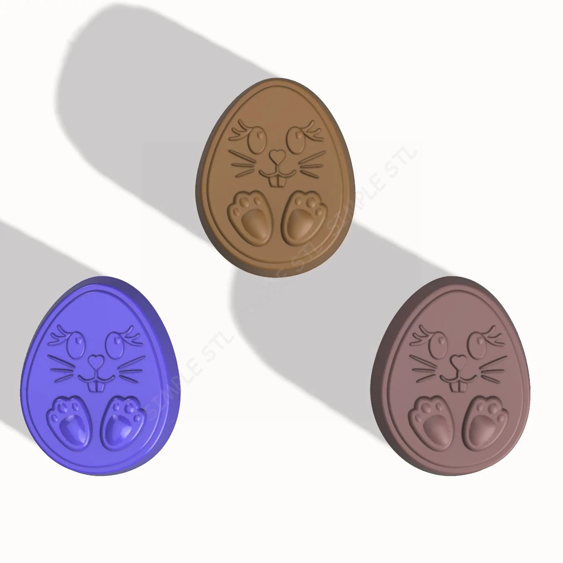 EASTER BUNNY EGG STL FILE for vacuum forming and 3D printing - Crealandia