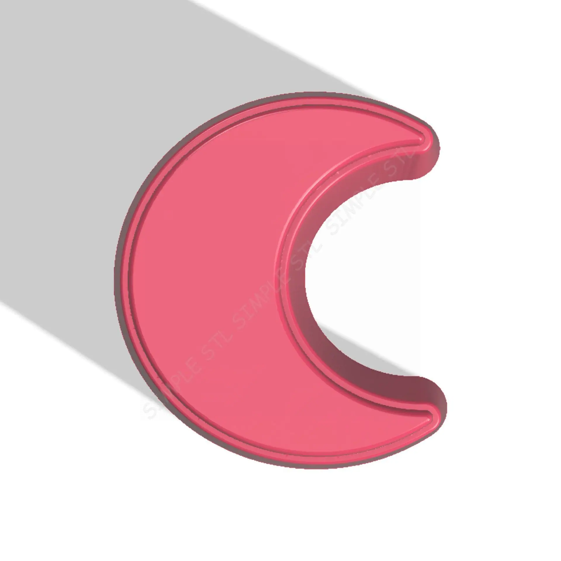 CRESENT STL FILE for vacuum forming and 3D printing - Crealandia