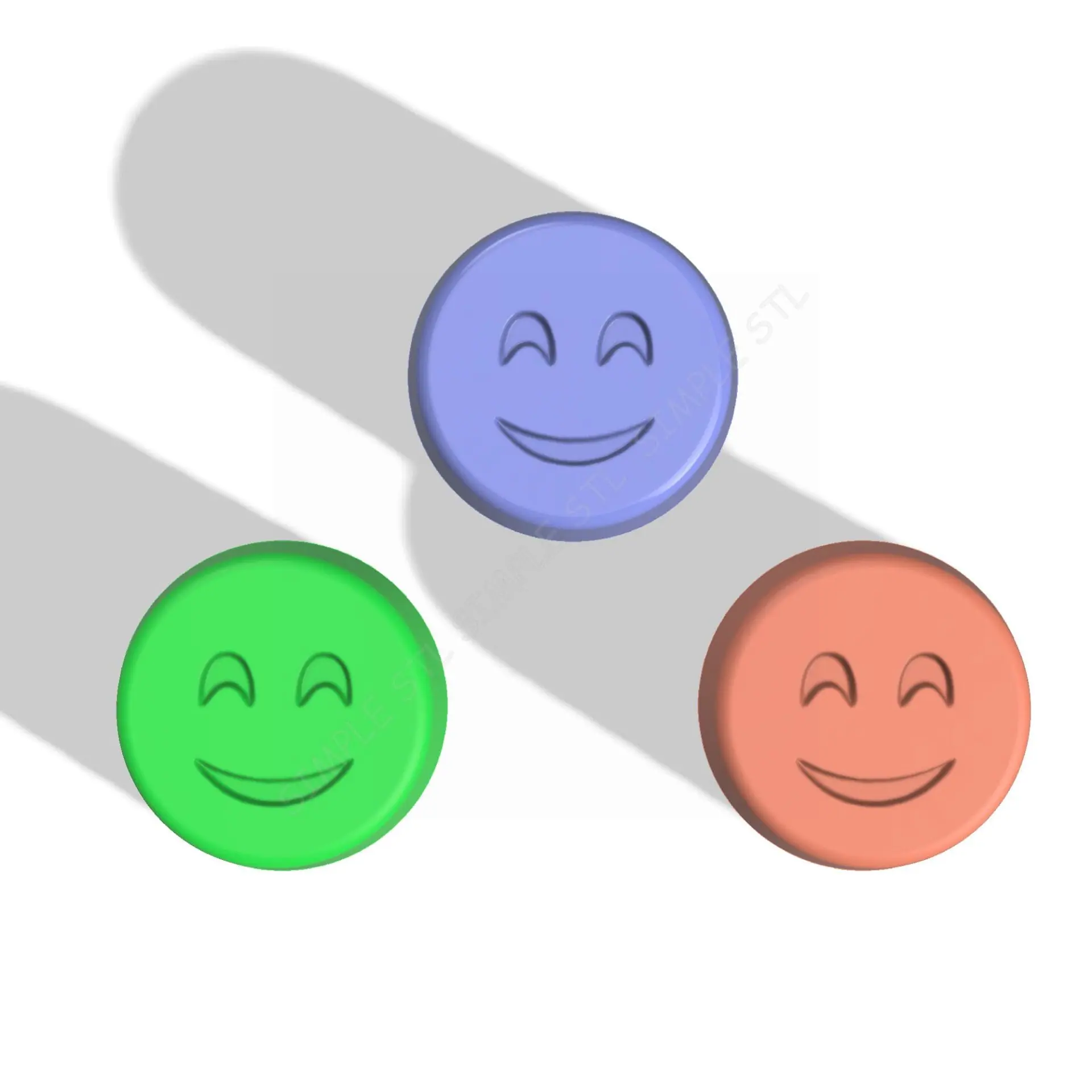 Emoji cute STL file for vacuum forming and 3D printing - Crealandia