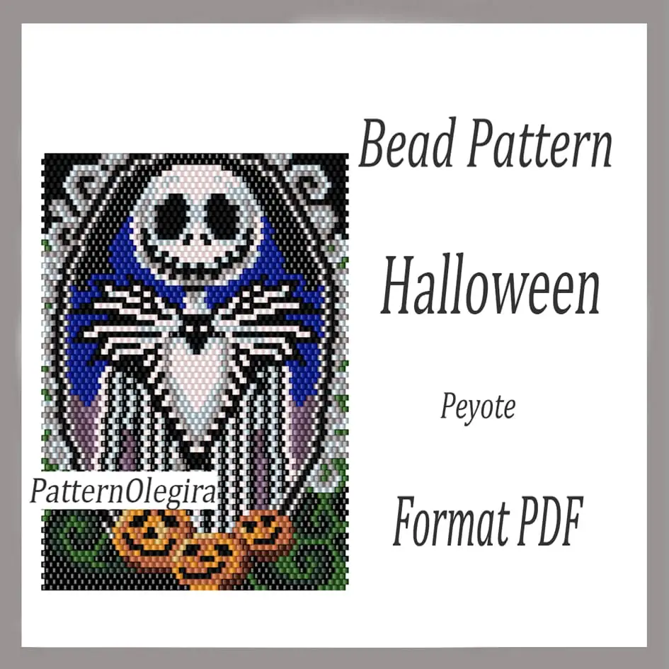 Halloween bead pattern Bead tapestry Olegirabeadpatterns