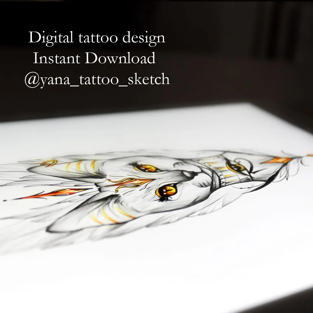 Bastet Tattoo Design Bastet Egyptian Goddess Tattoo Idea Stencil ...