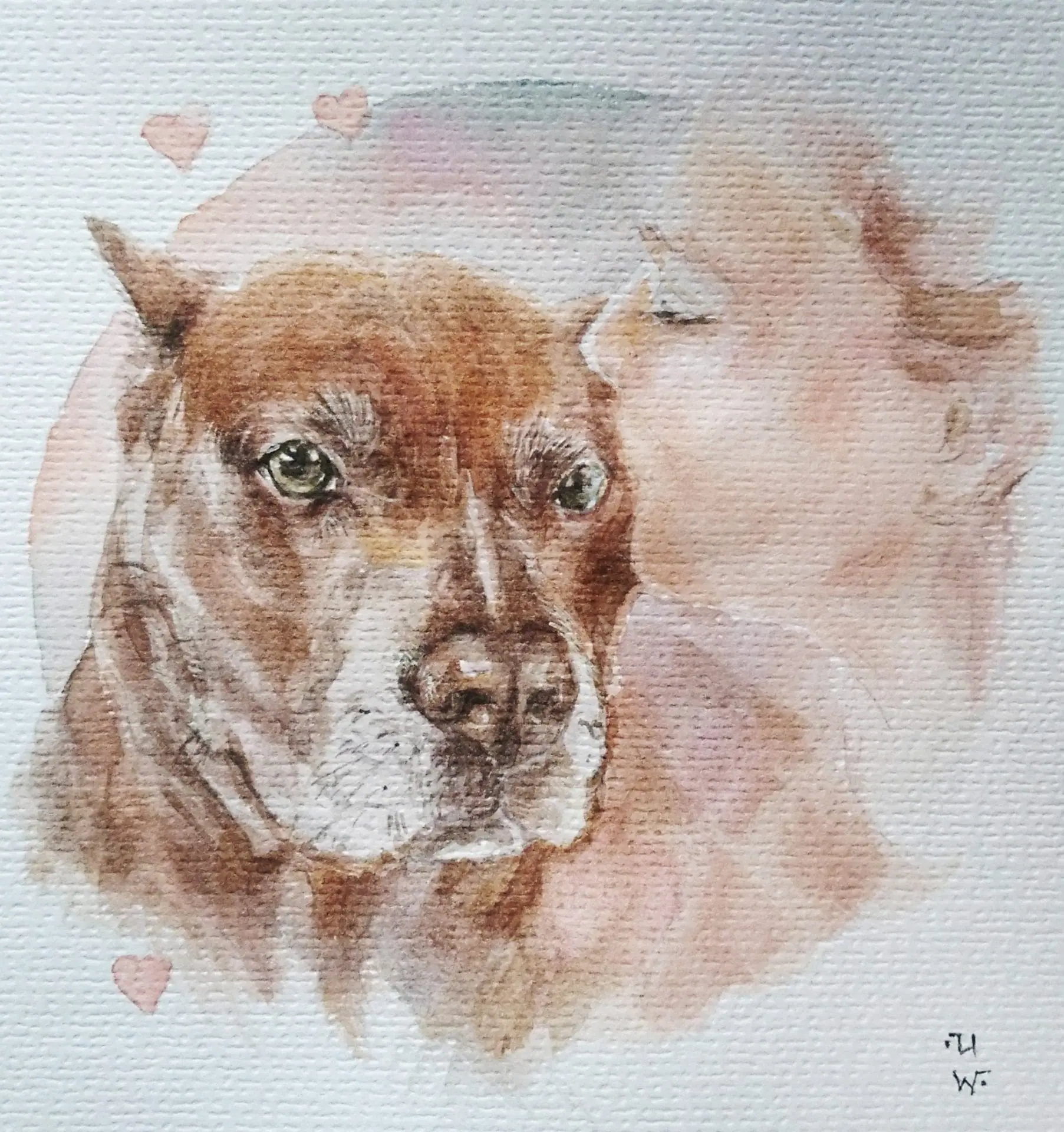 Sweet Dee Portrait Watercolor Painting - Crealandia