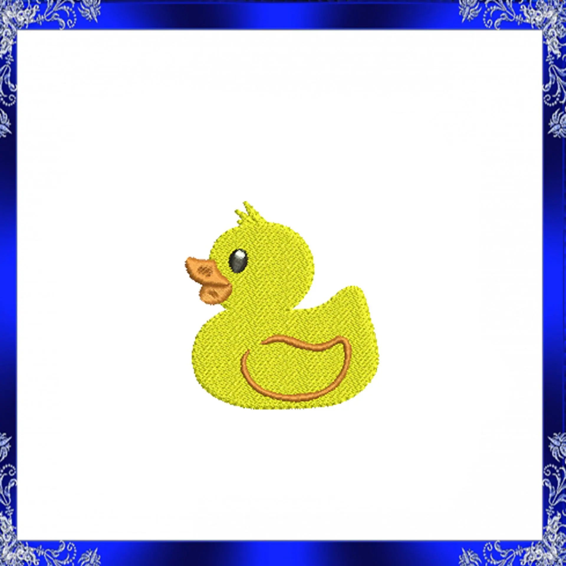 Mini duck machine embroidery design tiny duck embroidery