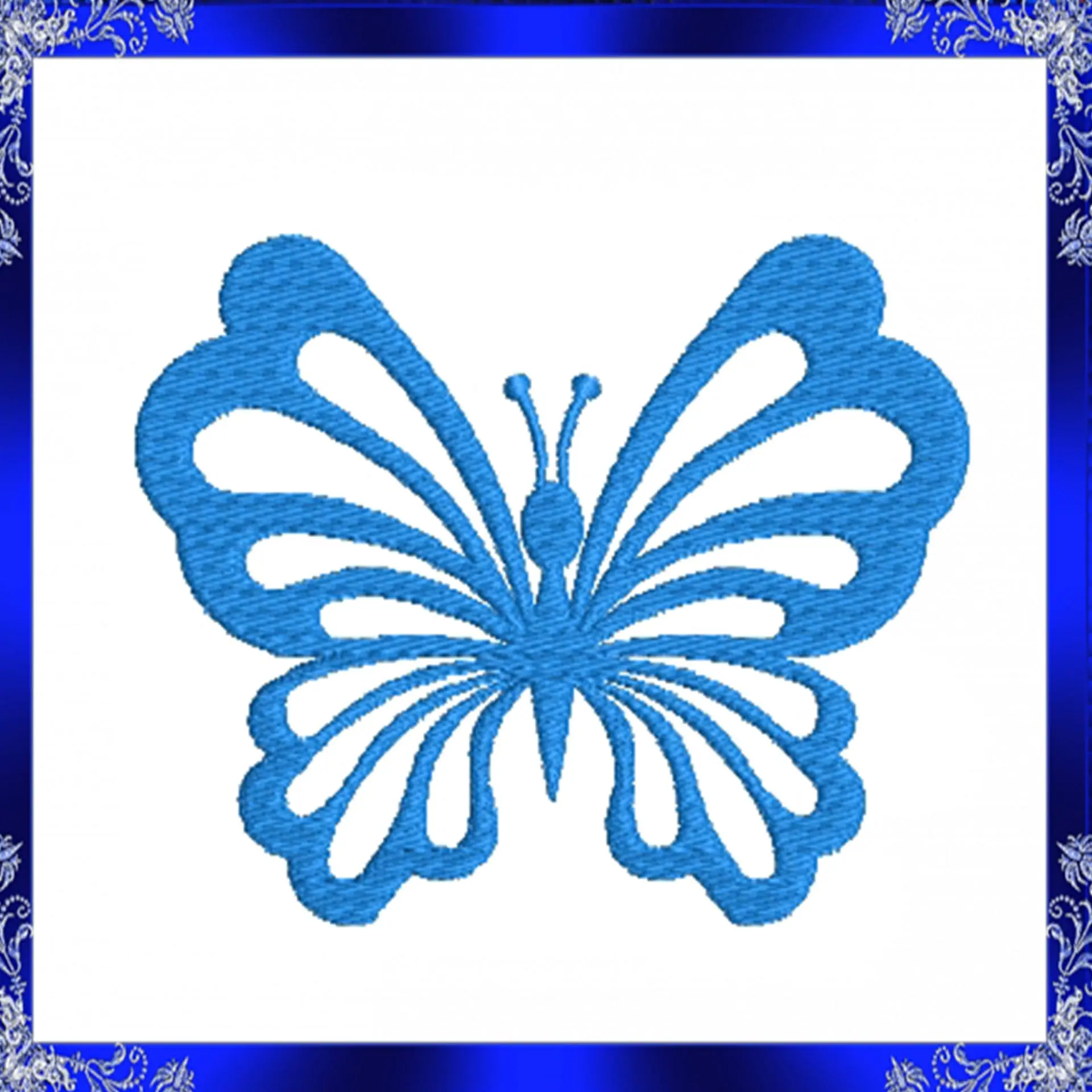 Butterfly machine embroidery design Pretty Butterfly Outline - Crealandia