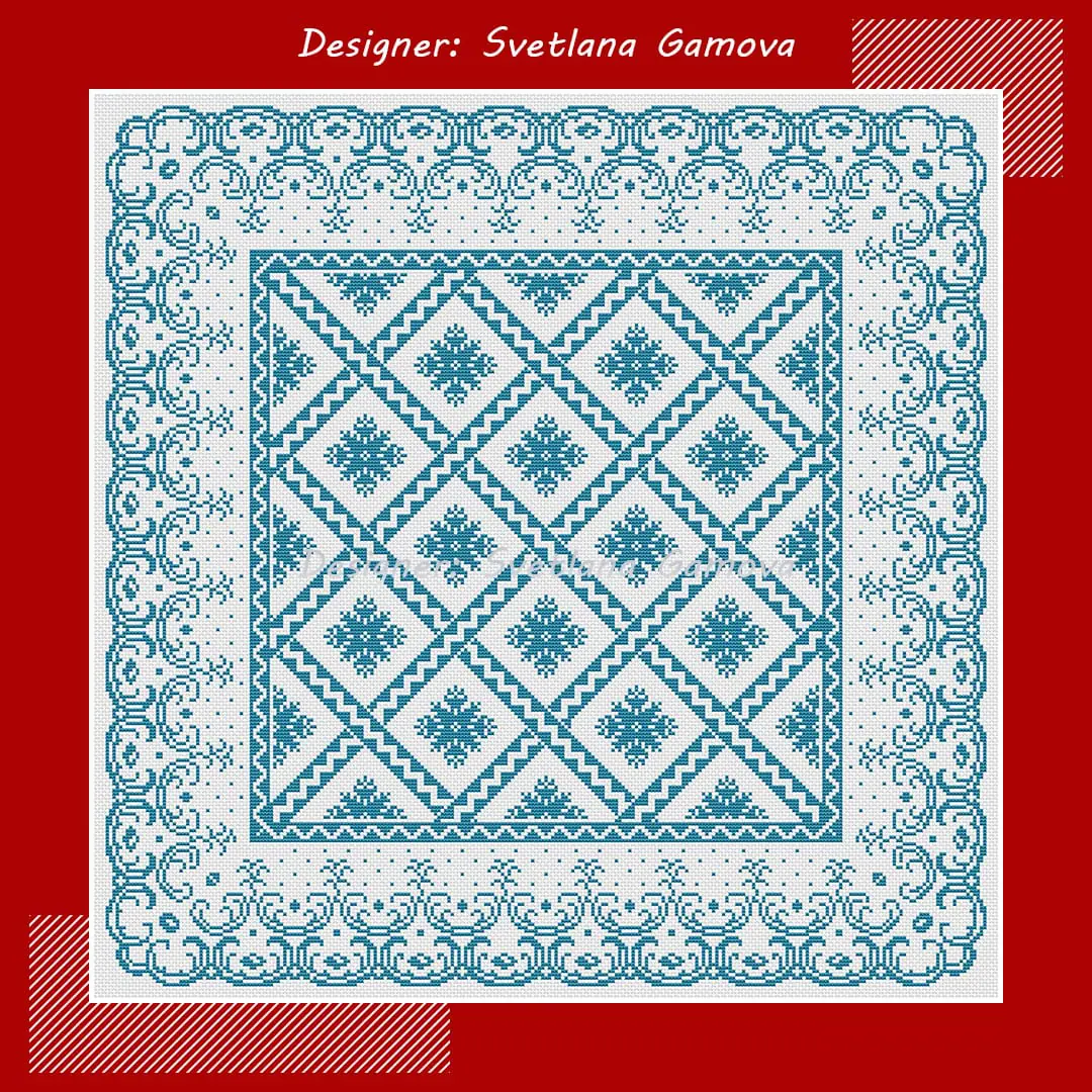 Sampler №18 Digital Cross Stitch Pattern - Crealandia