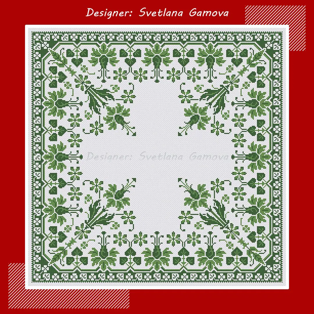 Sampler №11 Digital Cross Stitch Pattern - Crealandia