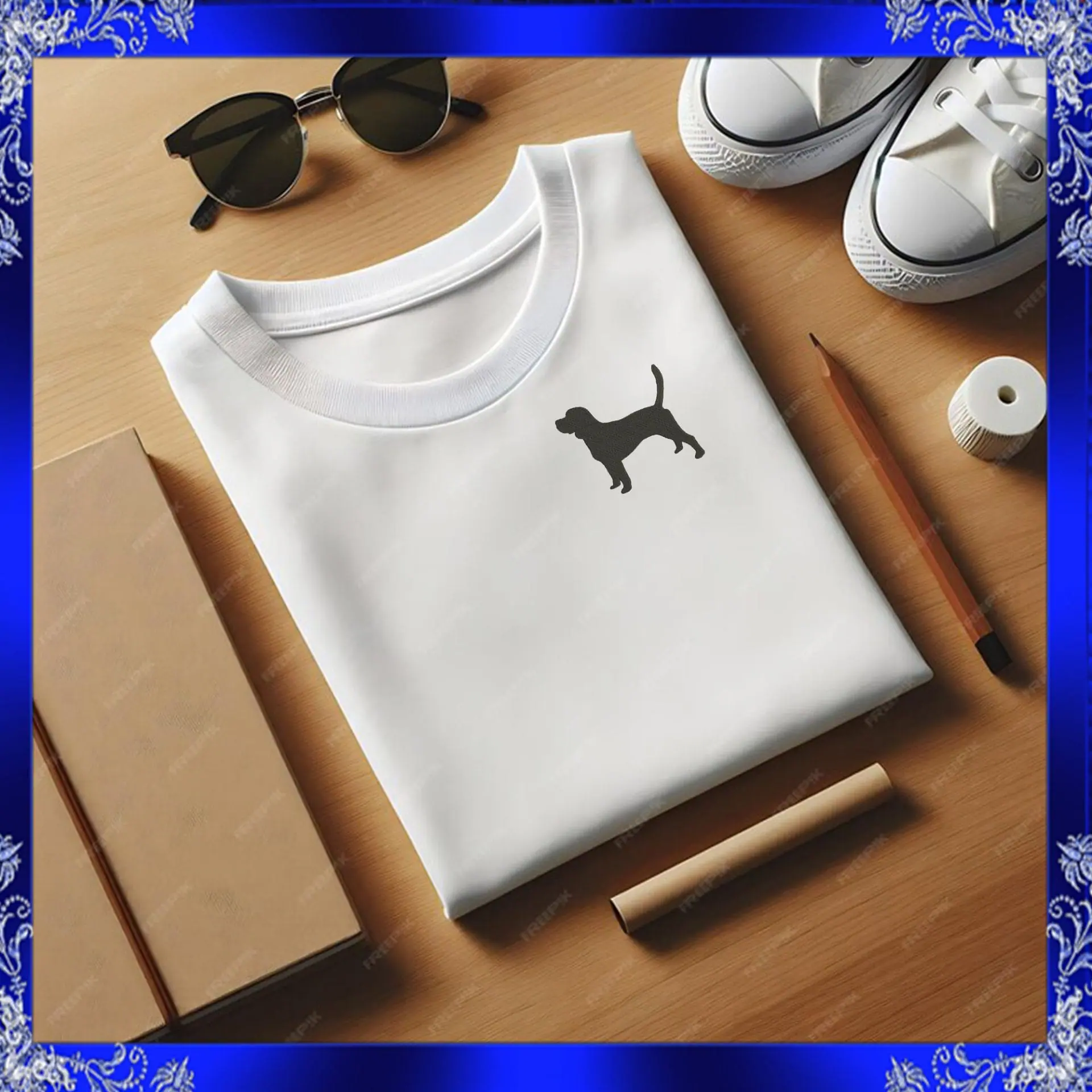 Beagle embroidery design - Crealandia