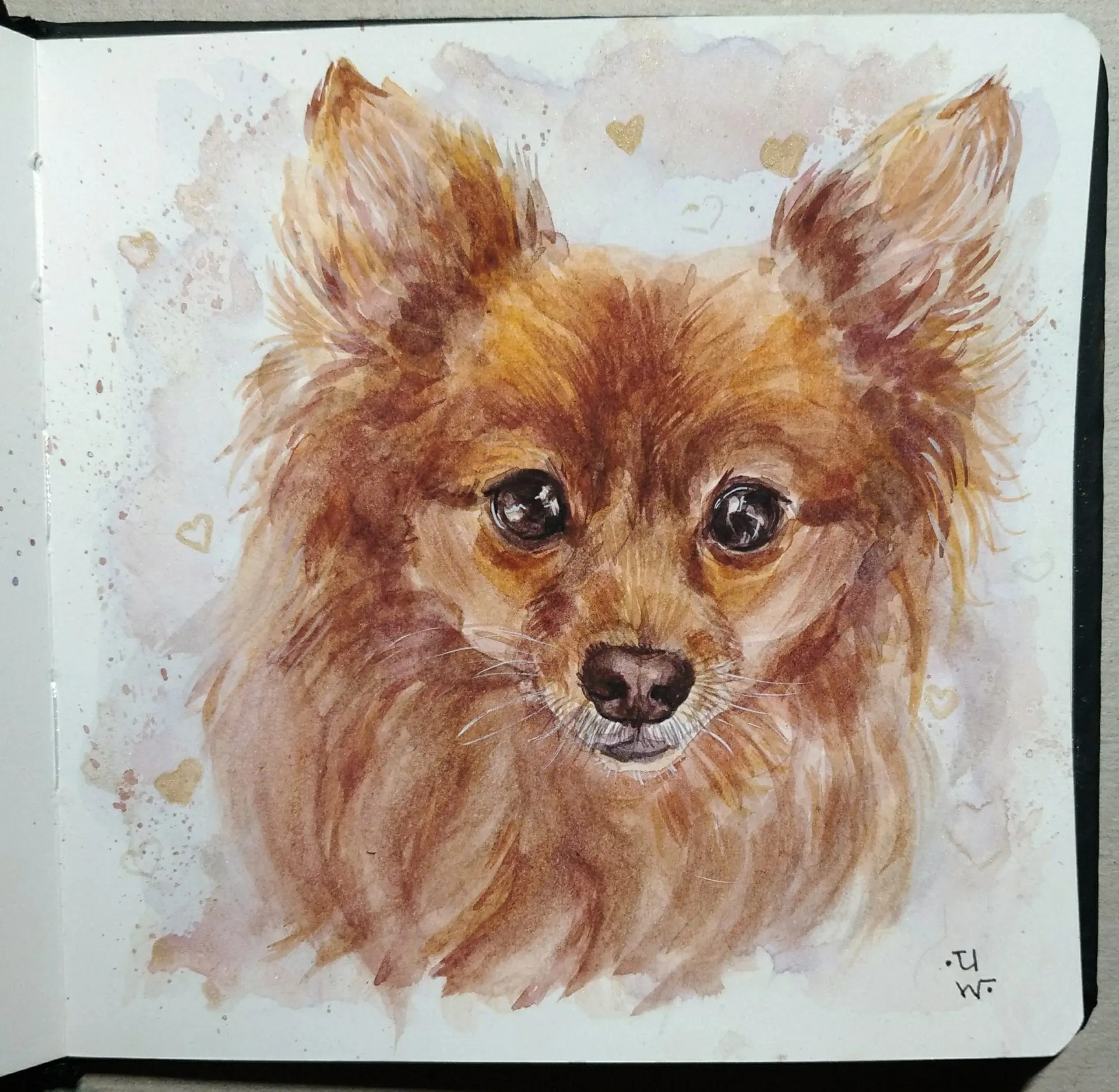 Sweet Bubble Portrait Watercolor Painting