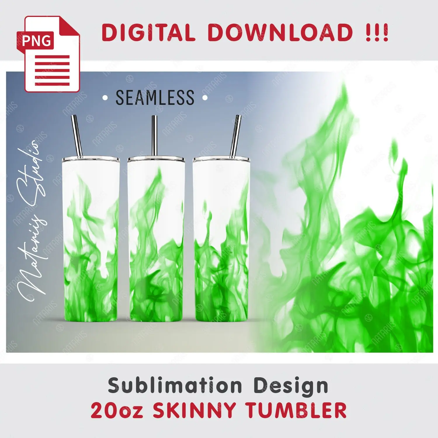 Fire Sublimation Mini Bundle - Tumbler, Mug, Coaster. - Crealandia