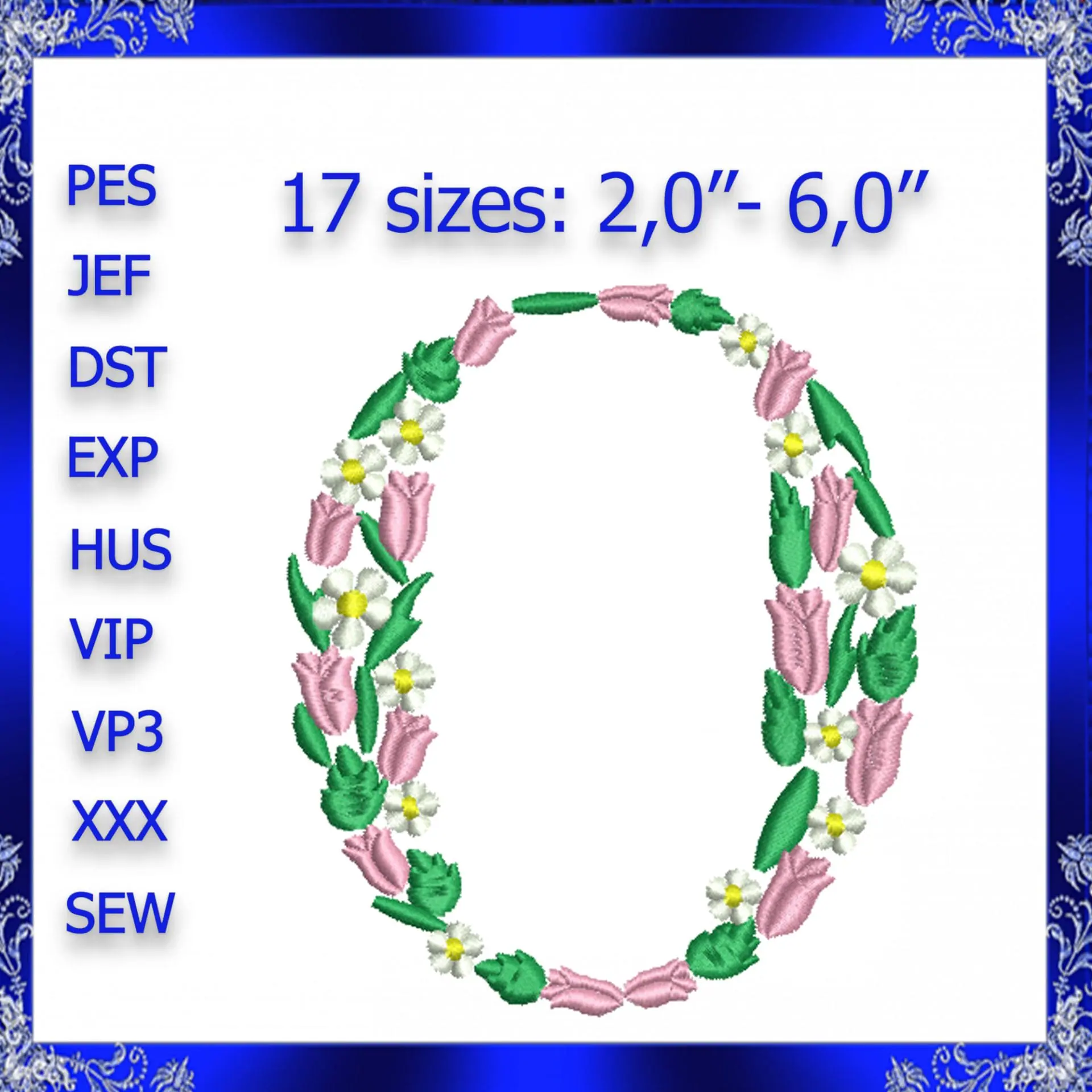 Letter O Monogram Embroidery Floral O monogram - Crealandia