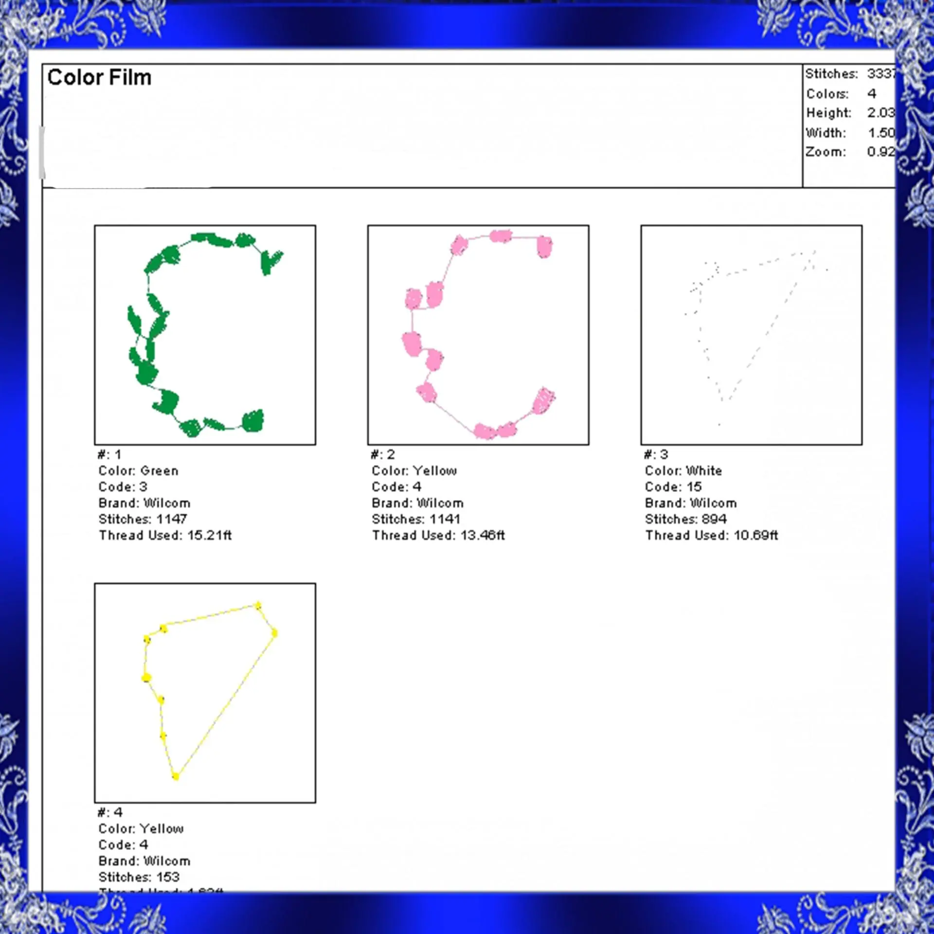 Letter C Monogram Embroidery Floral C monogram Fancy - Crealandia