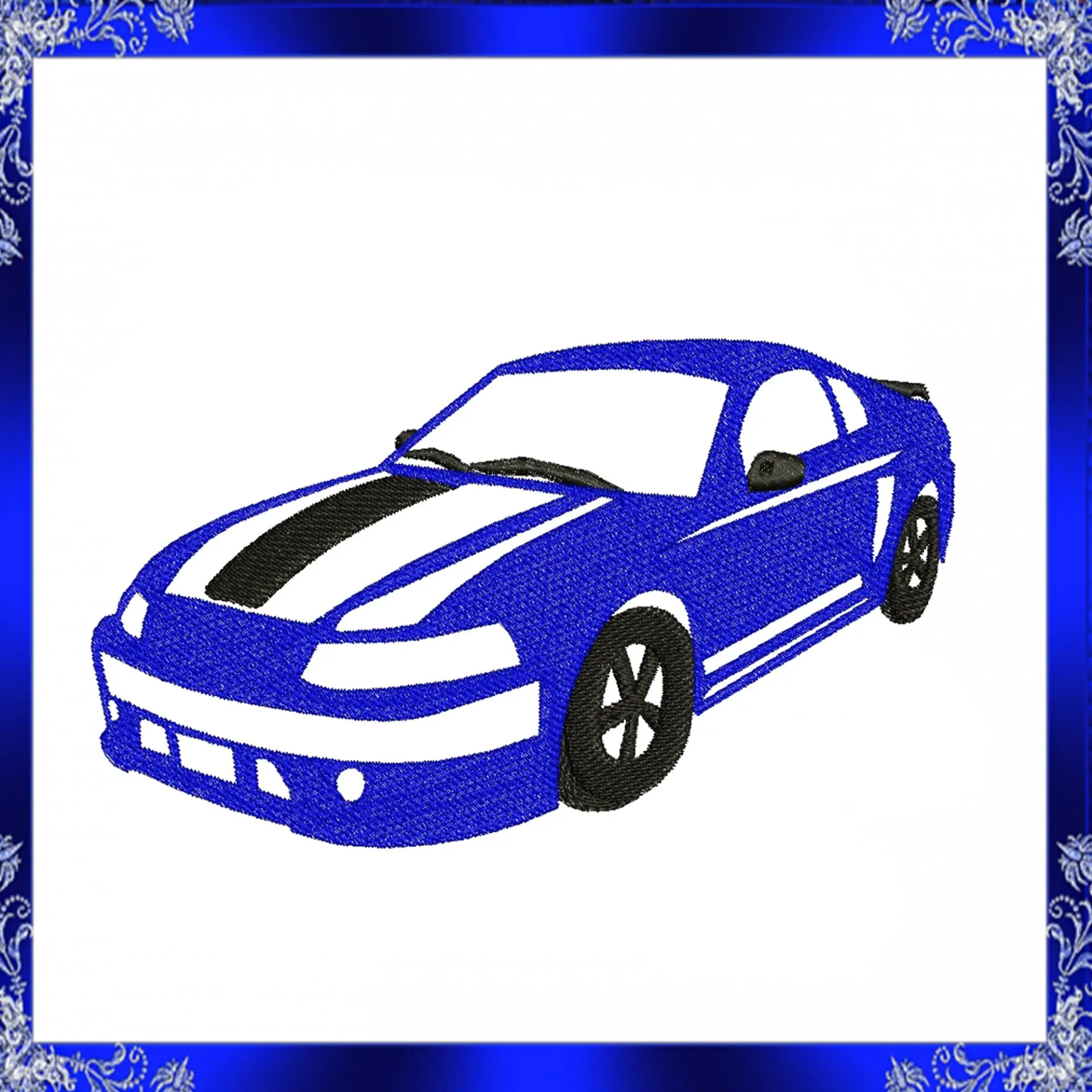 Car machine Embroidery design Car Embroidery Design - Crealandia