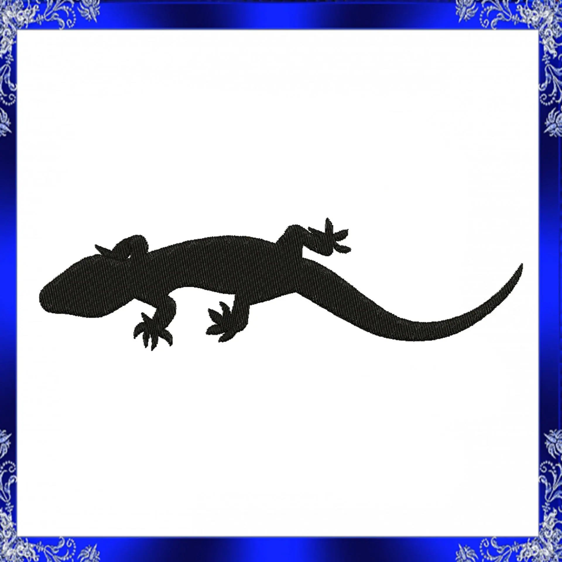 Salamander machine Embroidery design Gecko - Crealandia