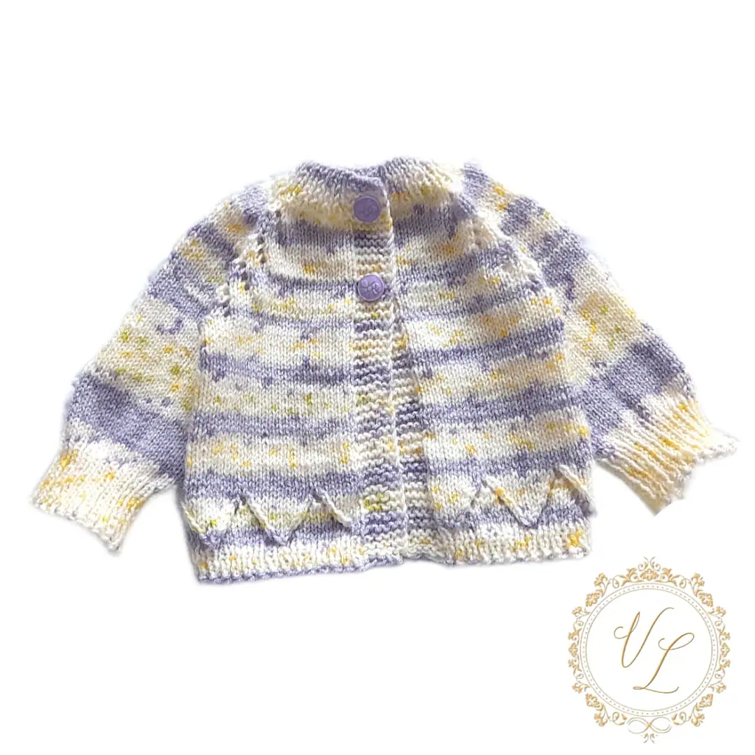 Step-by-Step Knitting Pattern Cardigan Vitalina