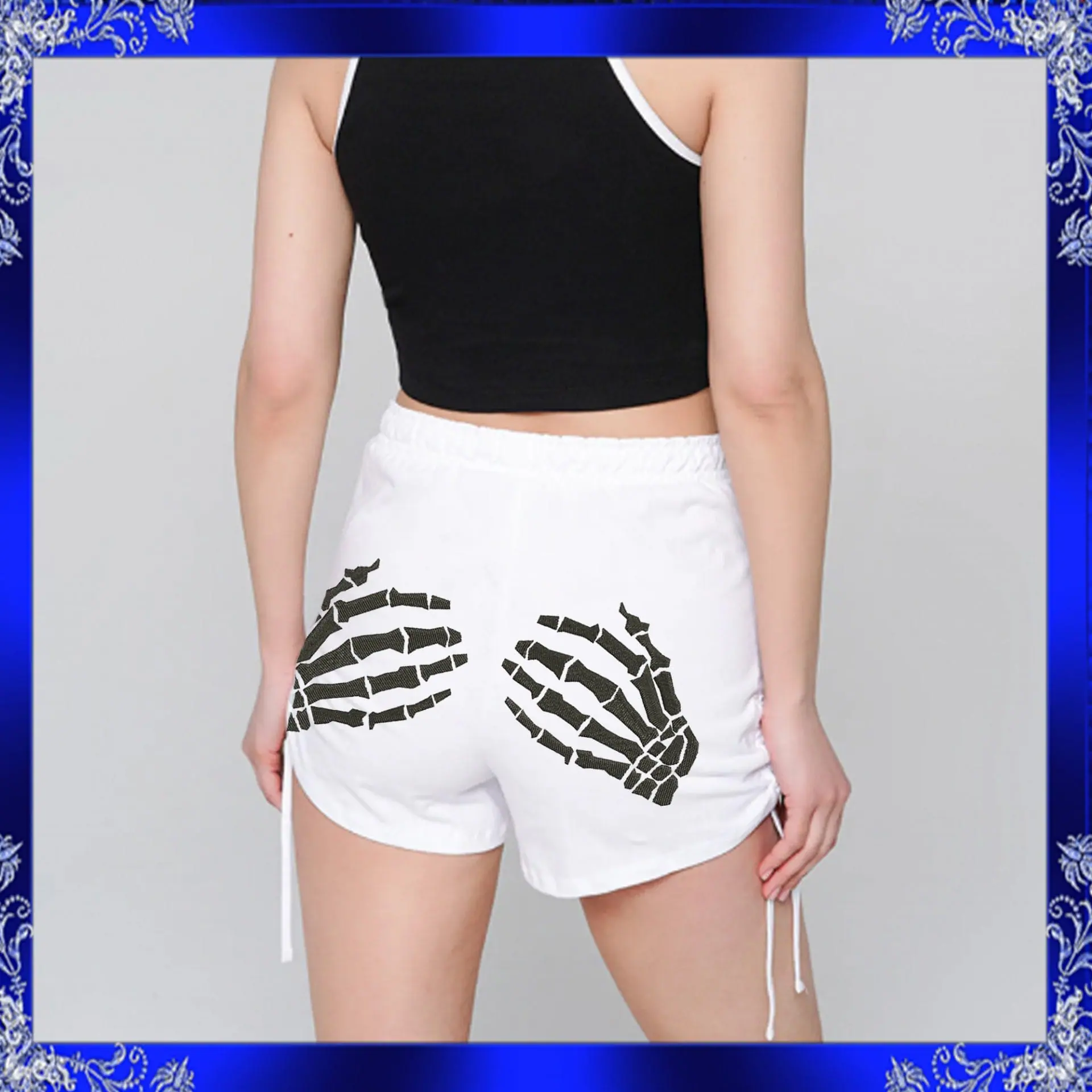 Skeleton hand Embroidery Design hands Skeleton - Crealandia