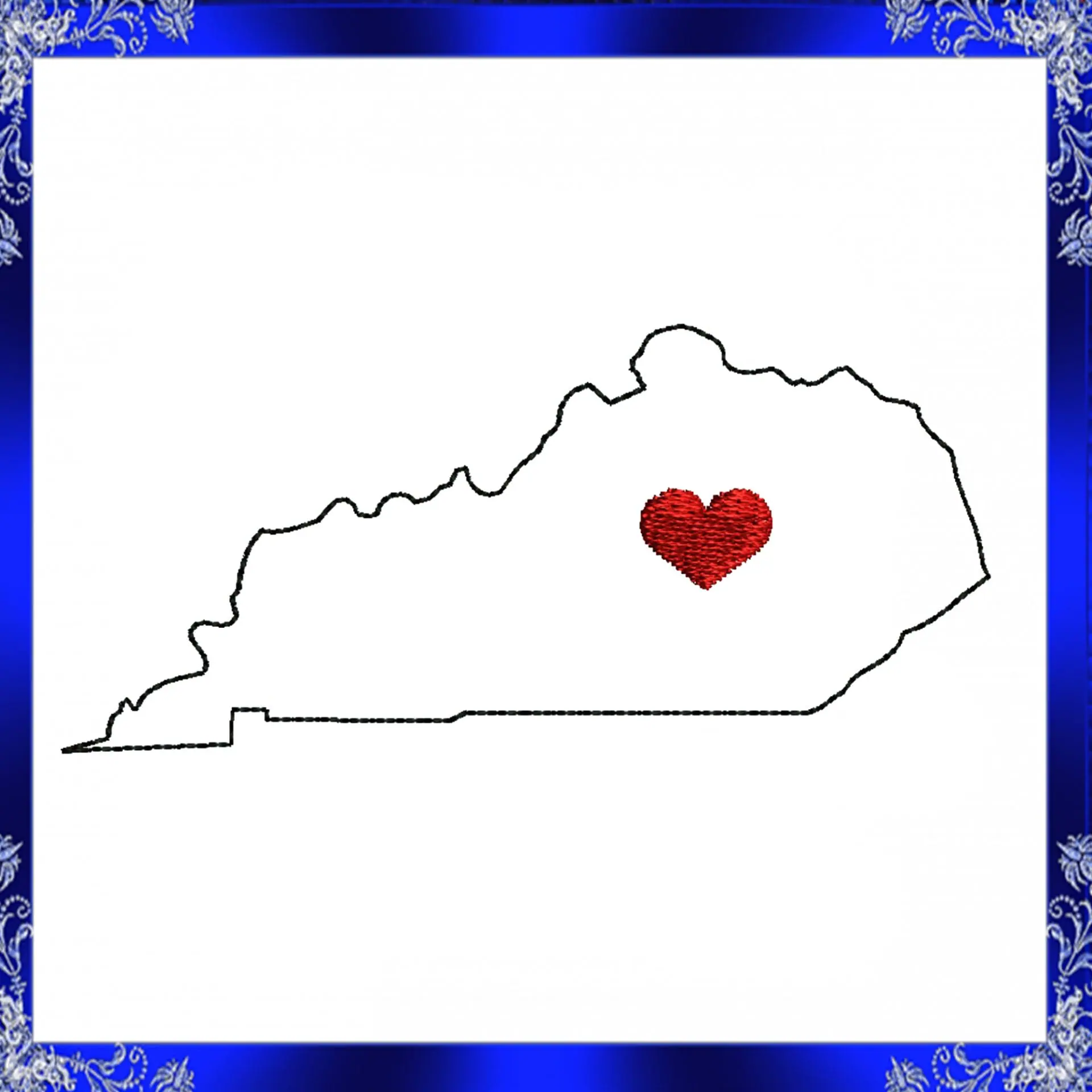 Kentucky State Embroidery design instant download Kentucky feltie ...