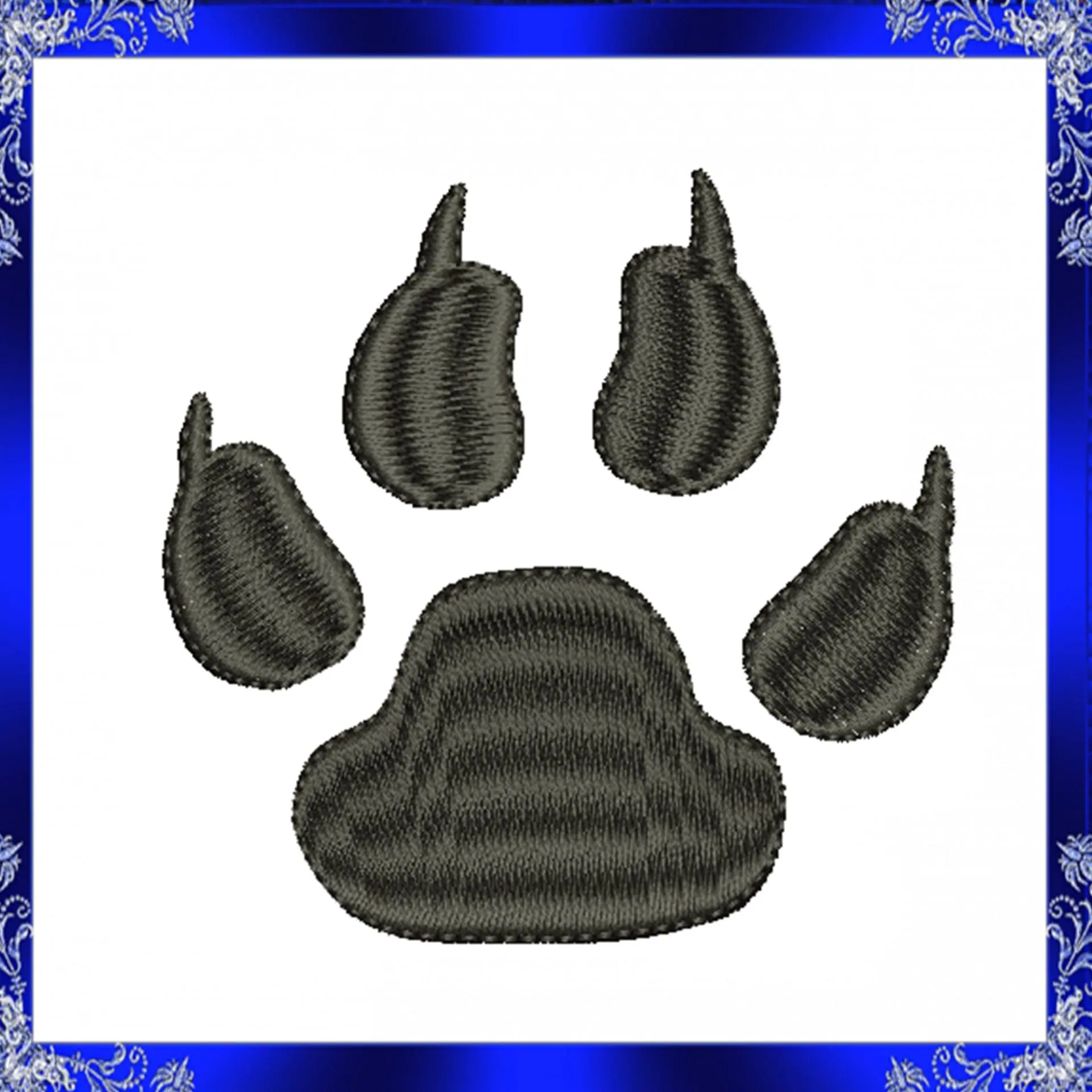 Tiger Paw print Embroidery design Dog Paw Print Machine Embroider ...
