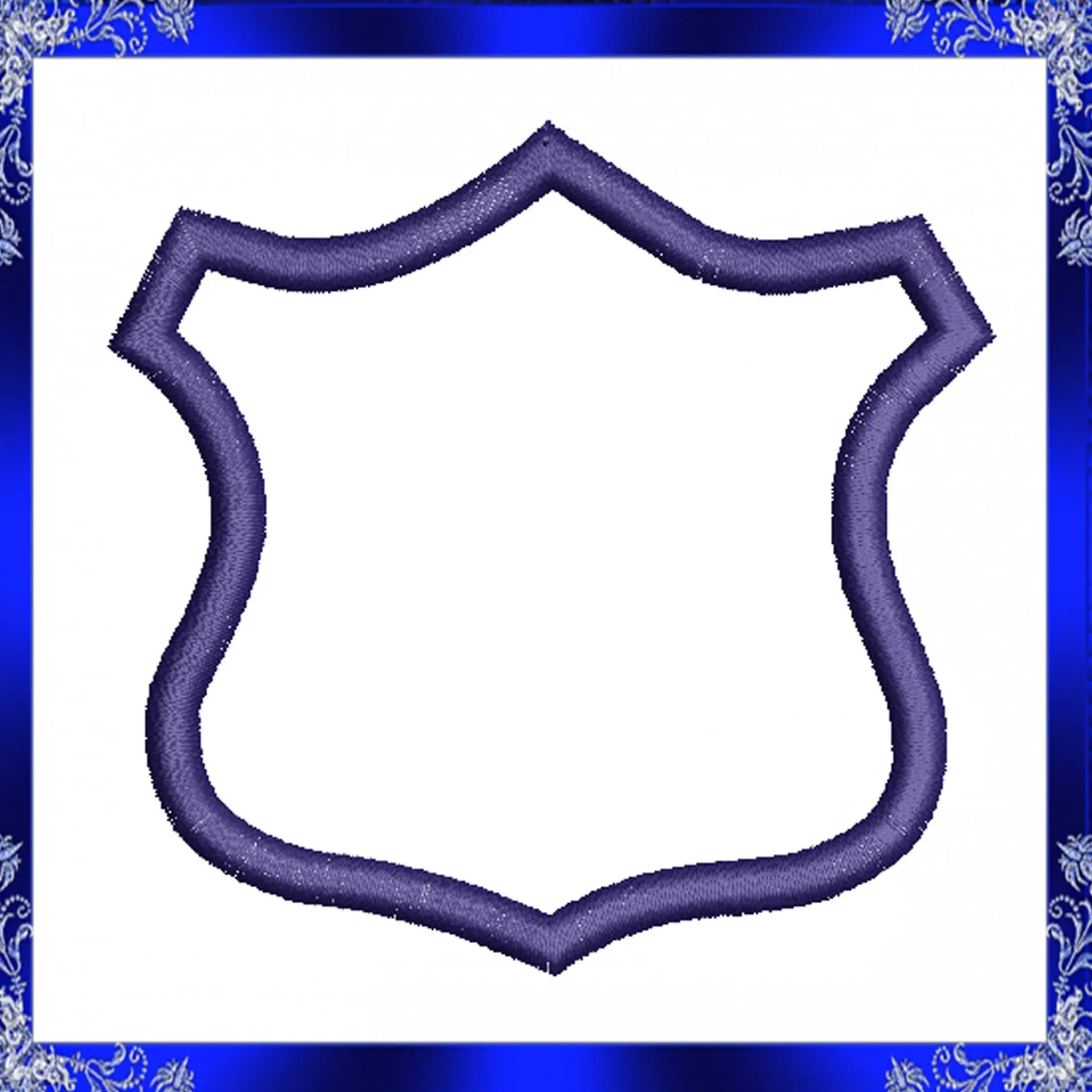 Police Badge machine Embroidery design Retractable - Crealandia